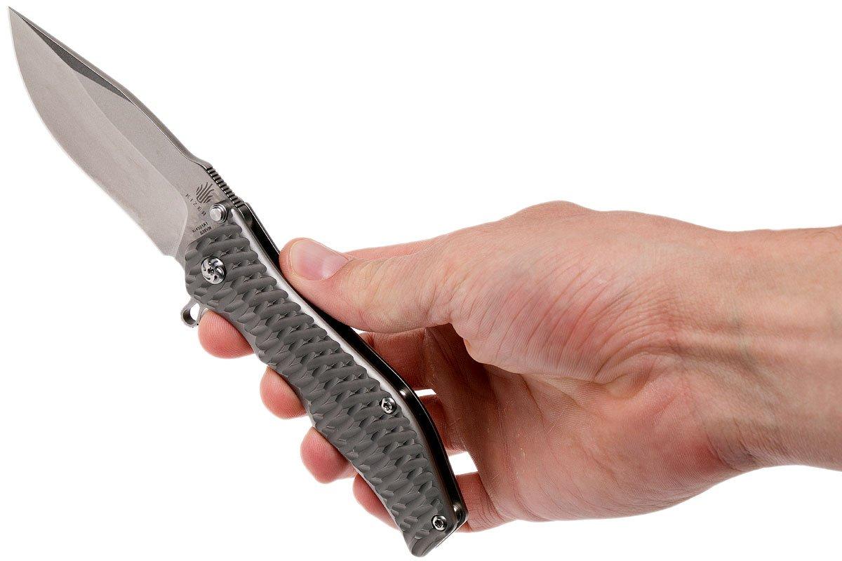 Kizer Gunhammer Ki4501A1 Clippoint pocket knife, Darren Ralph design ...