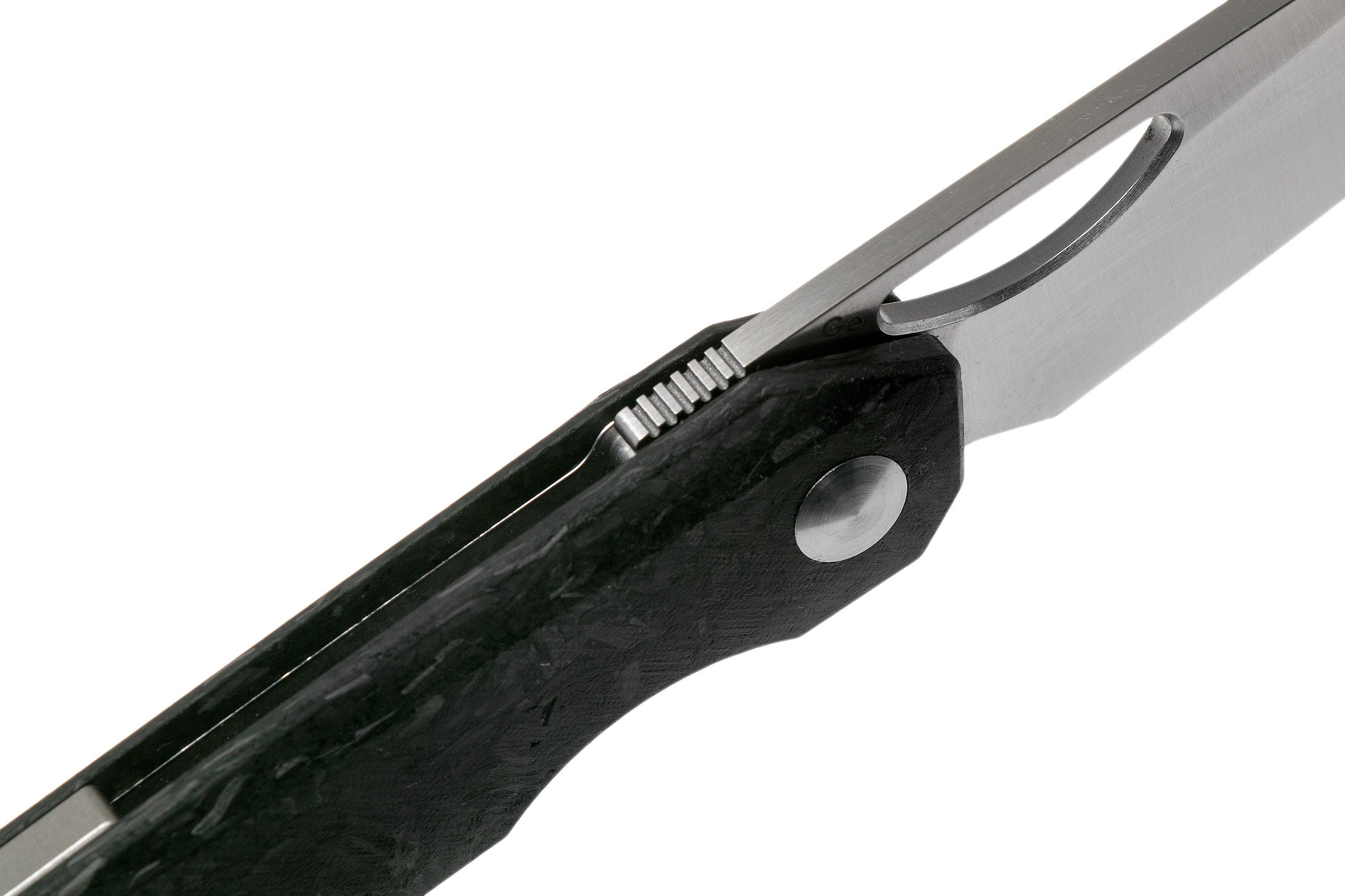 Kizer Genie Ki4545A2 Marbled Carbon fibre pocket knife, Gage design ...