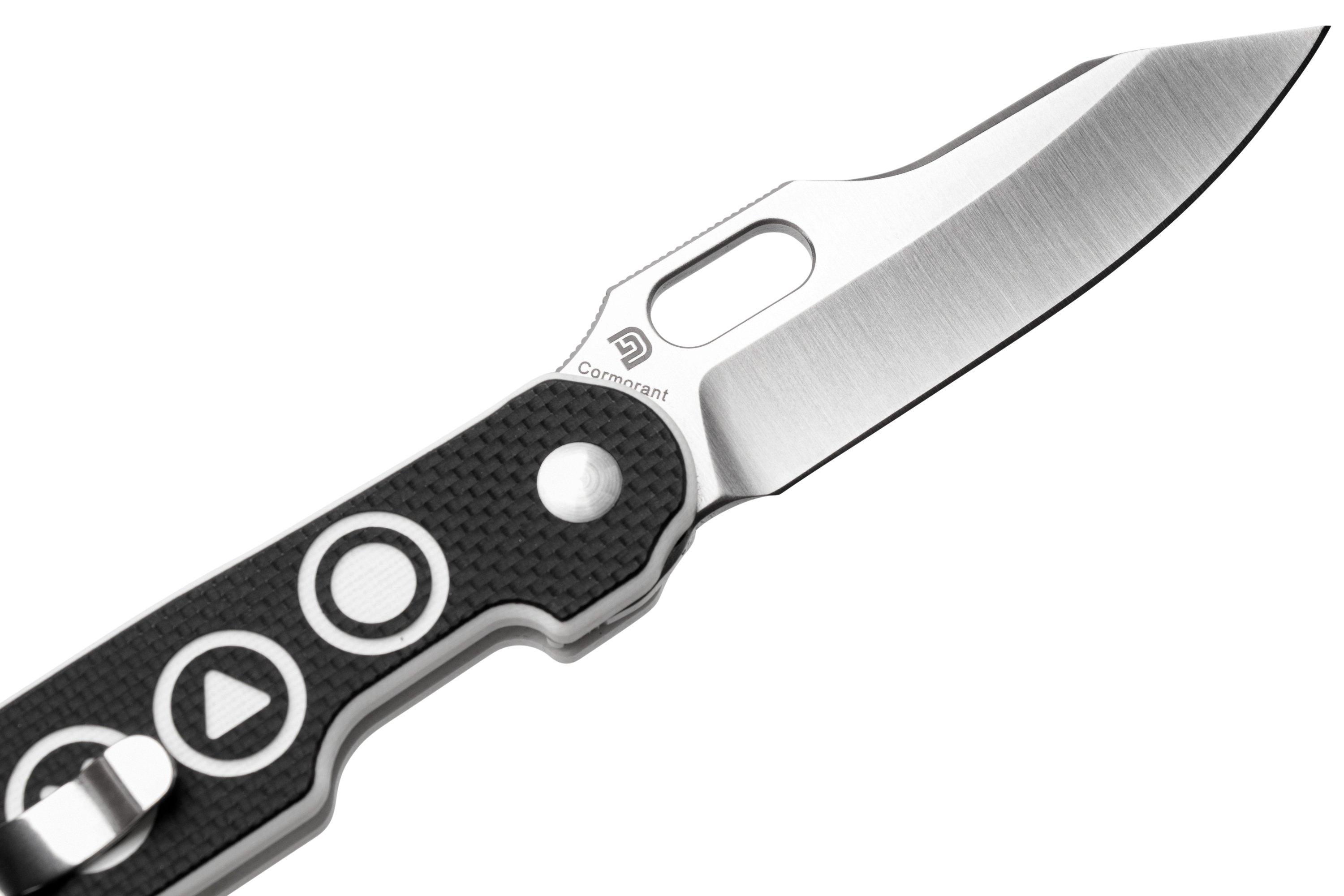 Kizer Cormorant Game Ki4562A3, S35VN, Black & White G10 couteau de ...