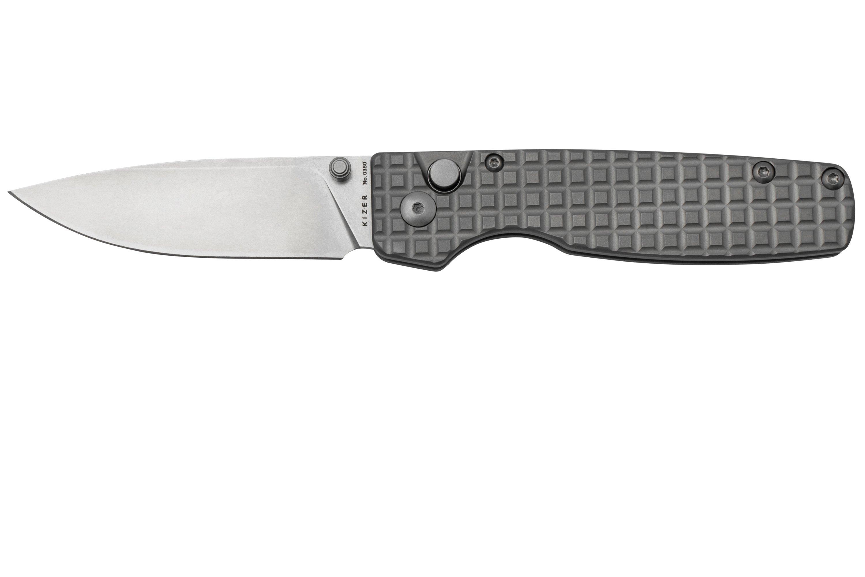 Kizer Original Ki4605A1 Titanium, Stonewash, pocket knife ...