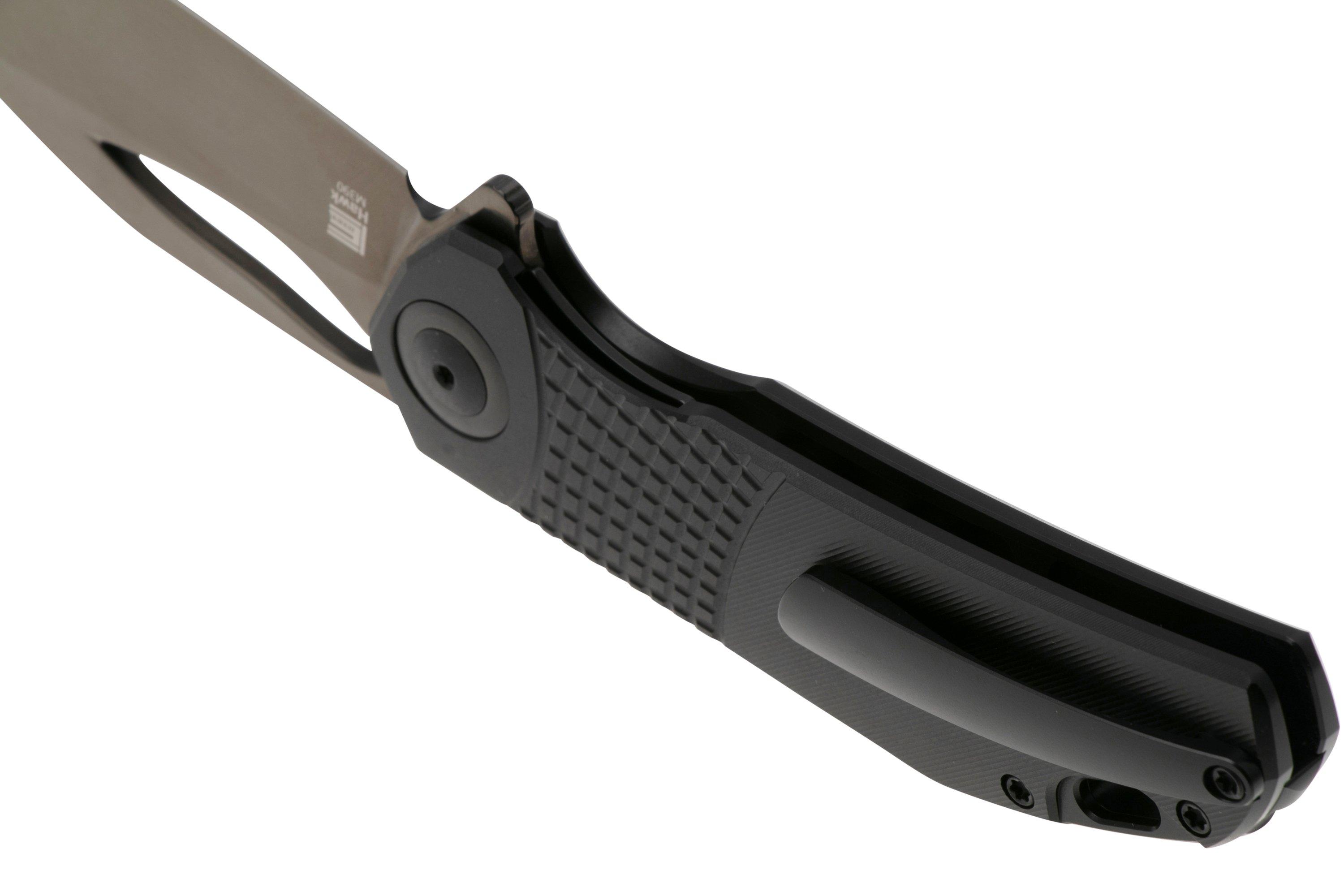 Kizer Hawk Ki4683A1, Black Polished M390, Titanium zakmes, Carlos ...