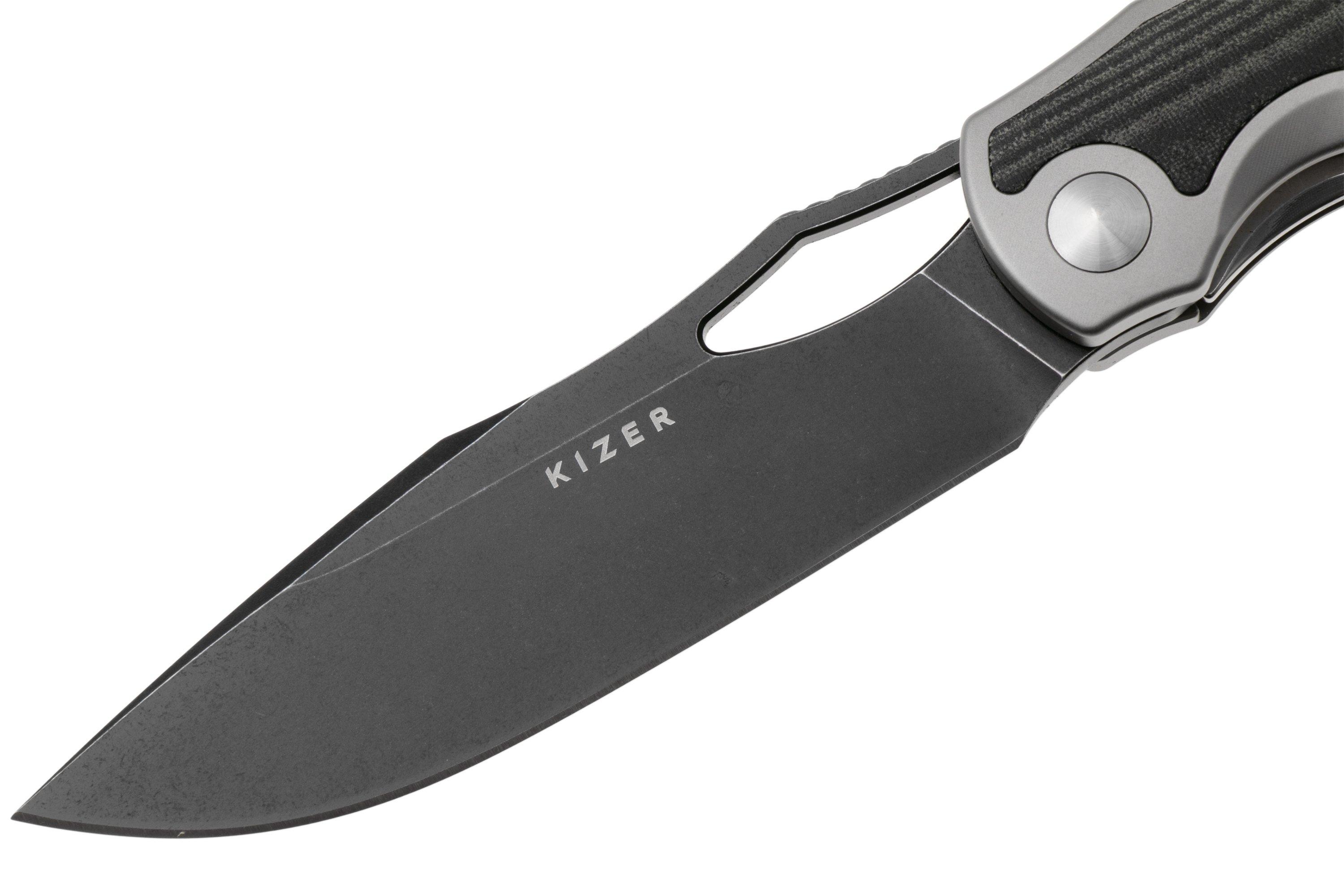 Kizer Allure KI4763LDA2 Blackwashed S45VN, Titanium & Black Norplex ...