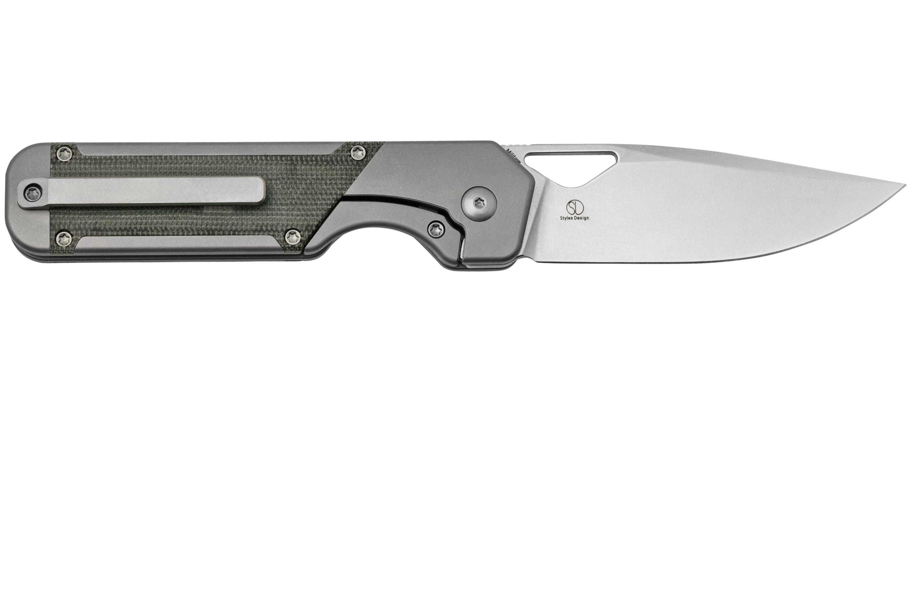 Kizer Militaw Ki3634A1, S35VN, Titanium Micarta, pocket knife, Jonathan ...
