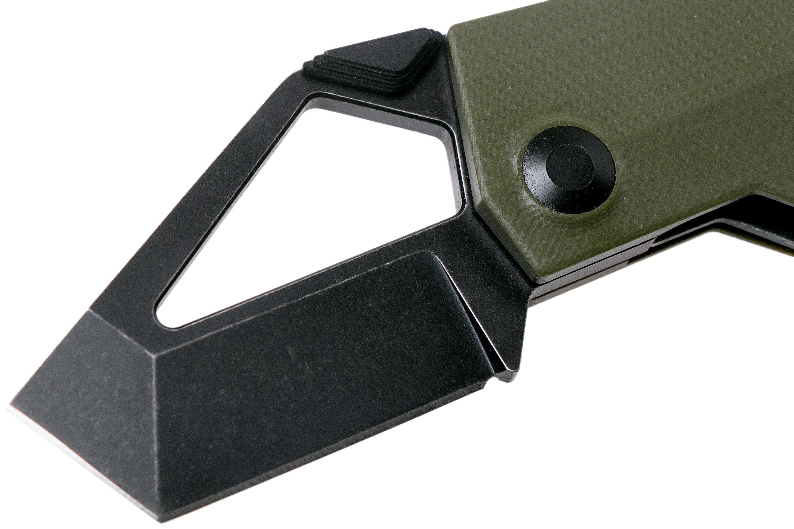 Kizer Vanguard CyberBlade Green G10 V2563A1 pocket knife, Yue design ...