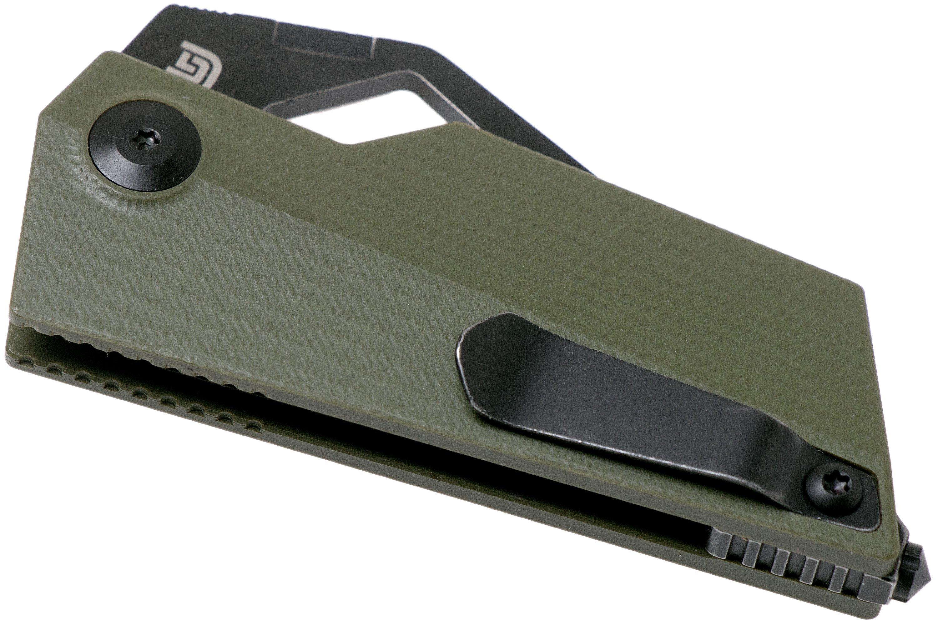 Kizer Vanguard CyberBlade Green G10 V2563A1 pocket knife, Yue design ...