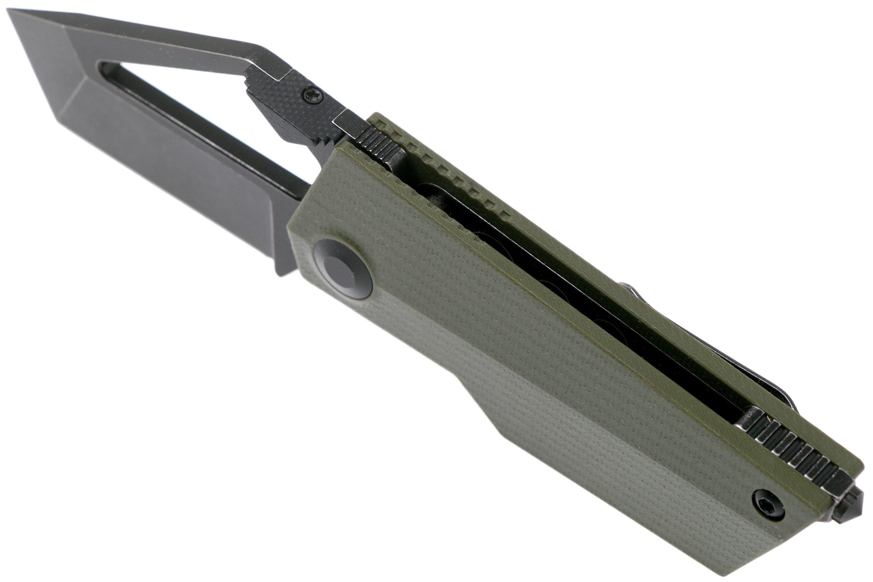 Kizer Vanguard CyberBlade Green G10 V2563A1 pocket knife, Yue design ...