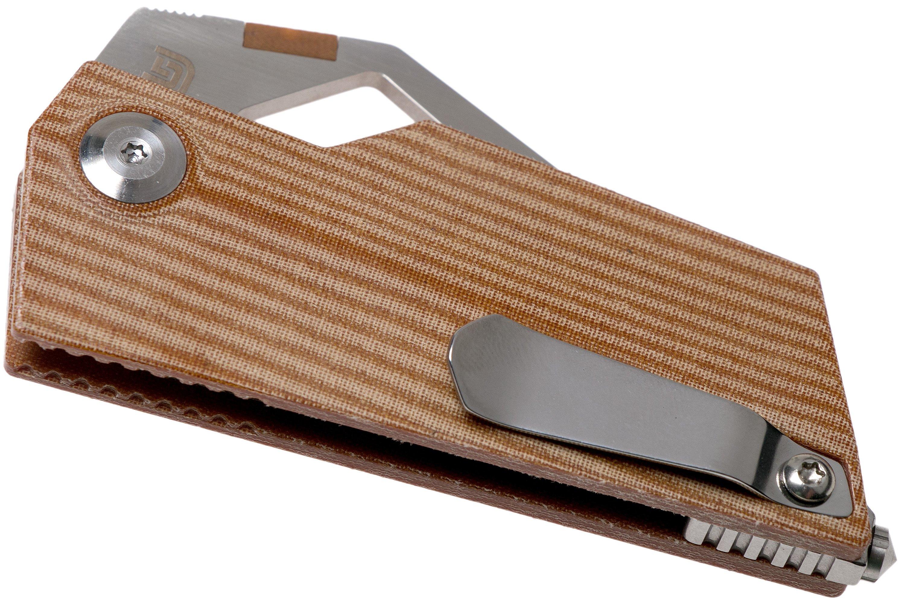 Kizer Vanguard CyberBlade Natural Micarta V2563A2 pocket knife, Yue ...