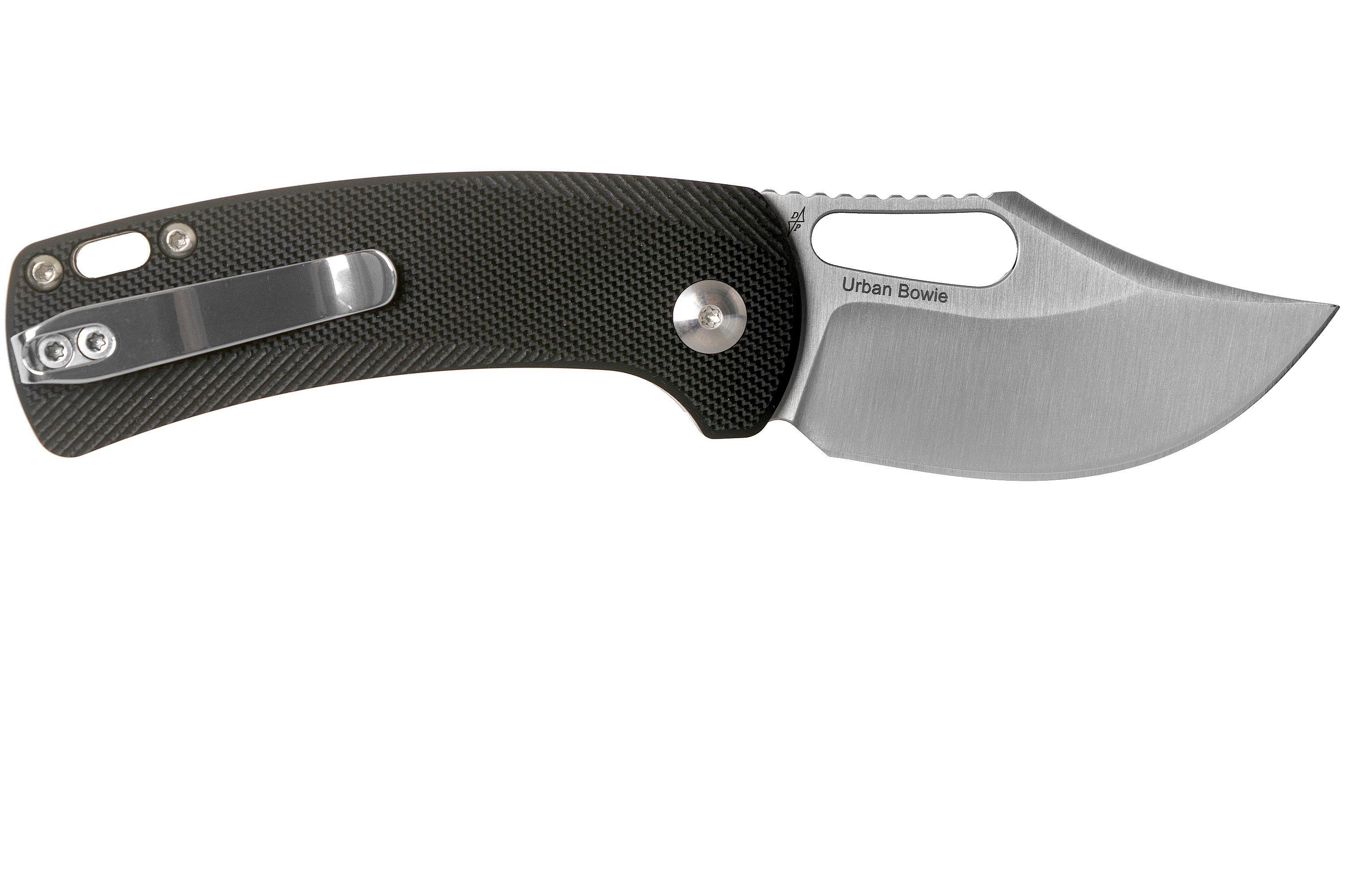 Kizer Urban Bowie V2578C1, 154CM, Black G10, couteau de poche, Dirk ...