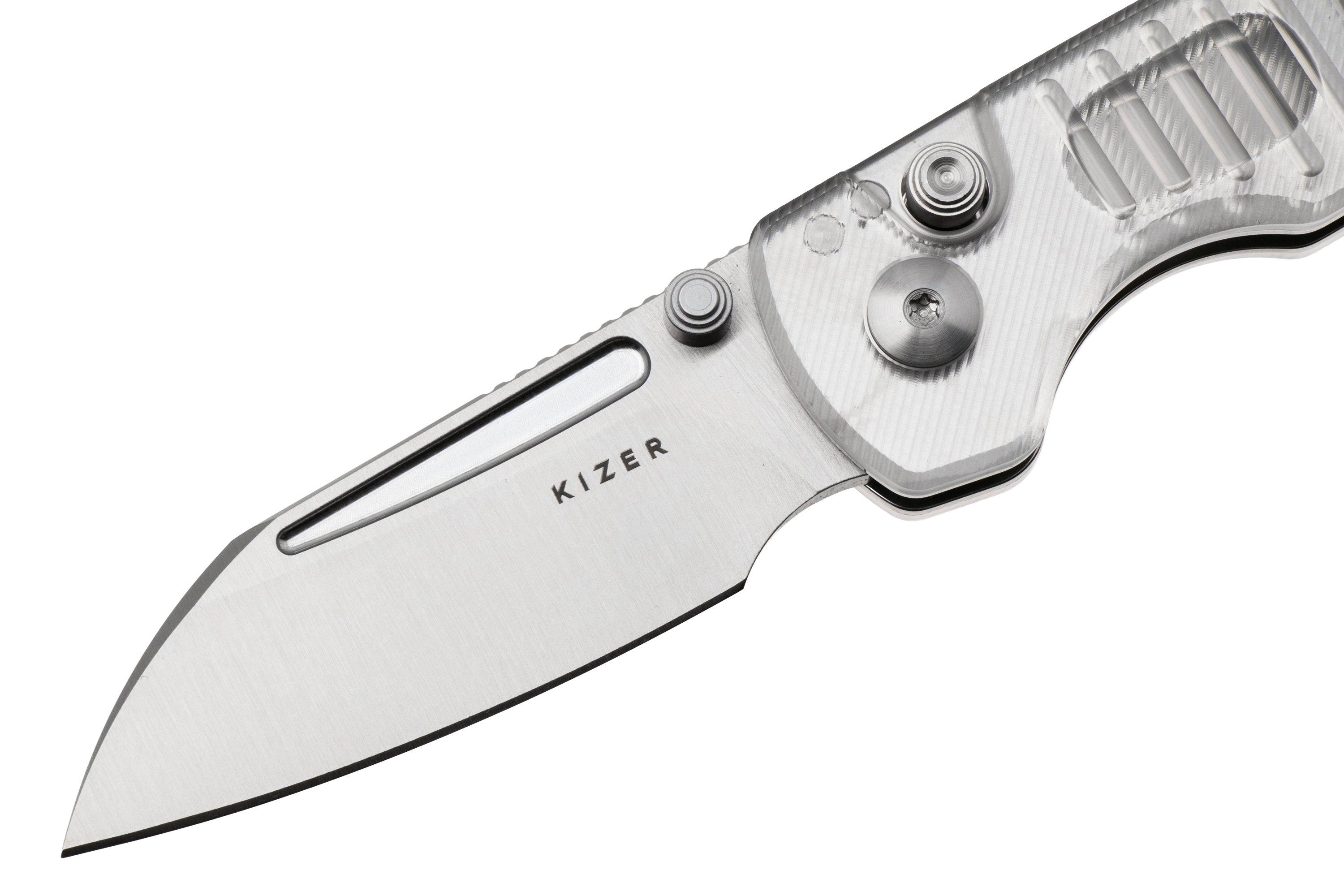 Kizer Parakeet V2706A2 Satin Nitro-V, Acrylic, pocket knife ...