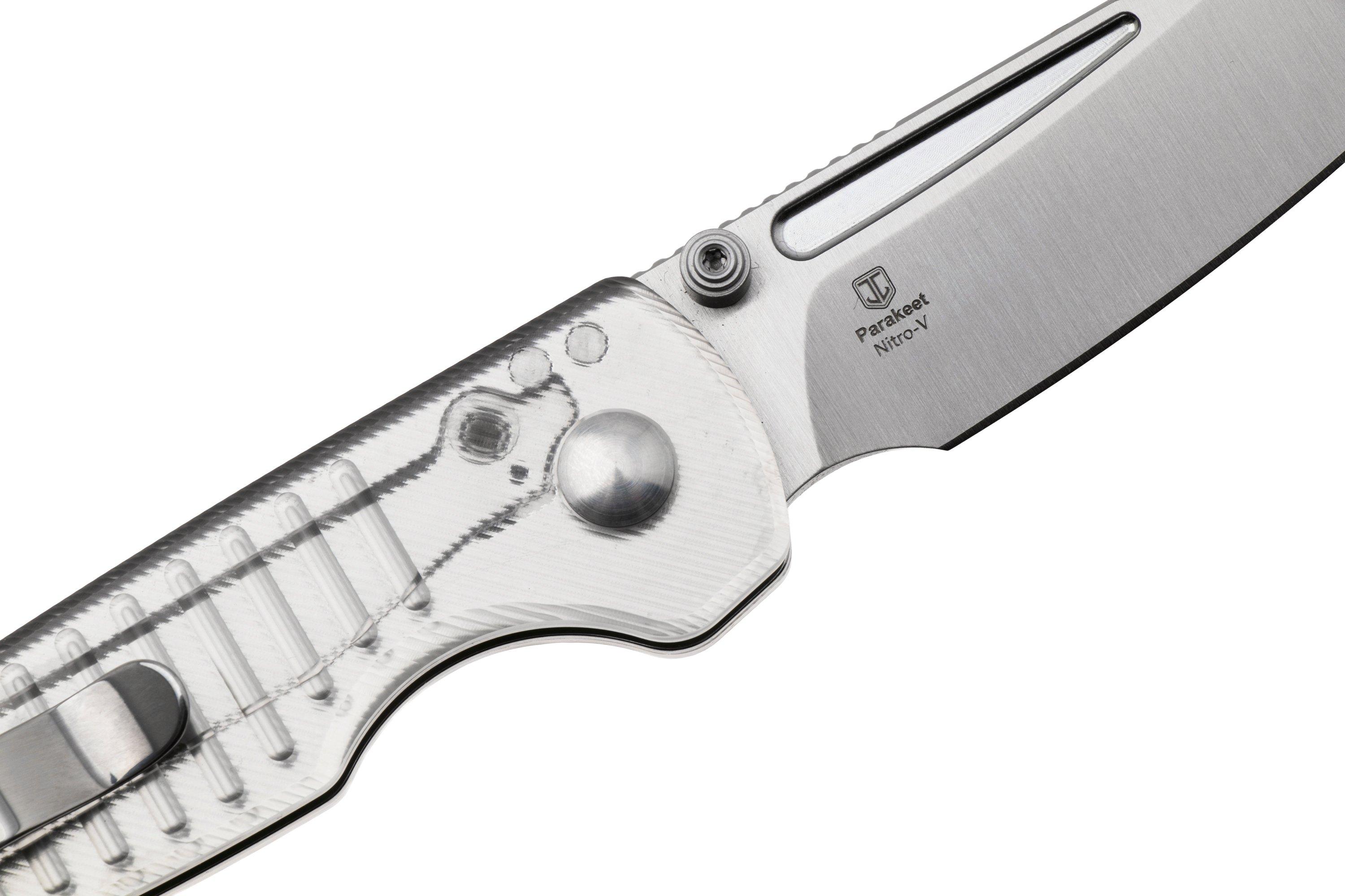 Kizer Parakeet V2706A2 Satin Nitro-V, Acrylic, pocket knife ...