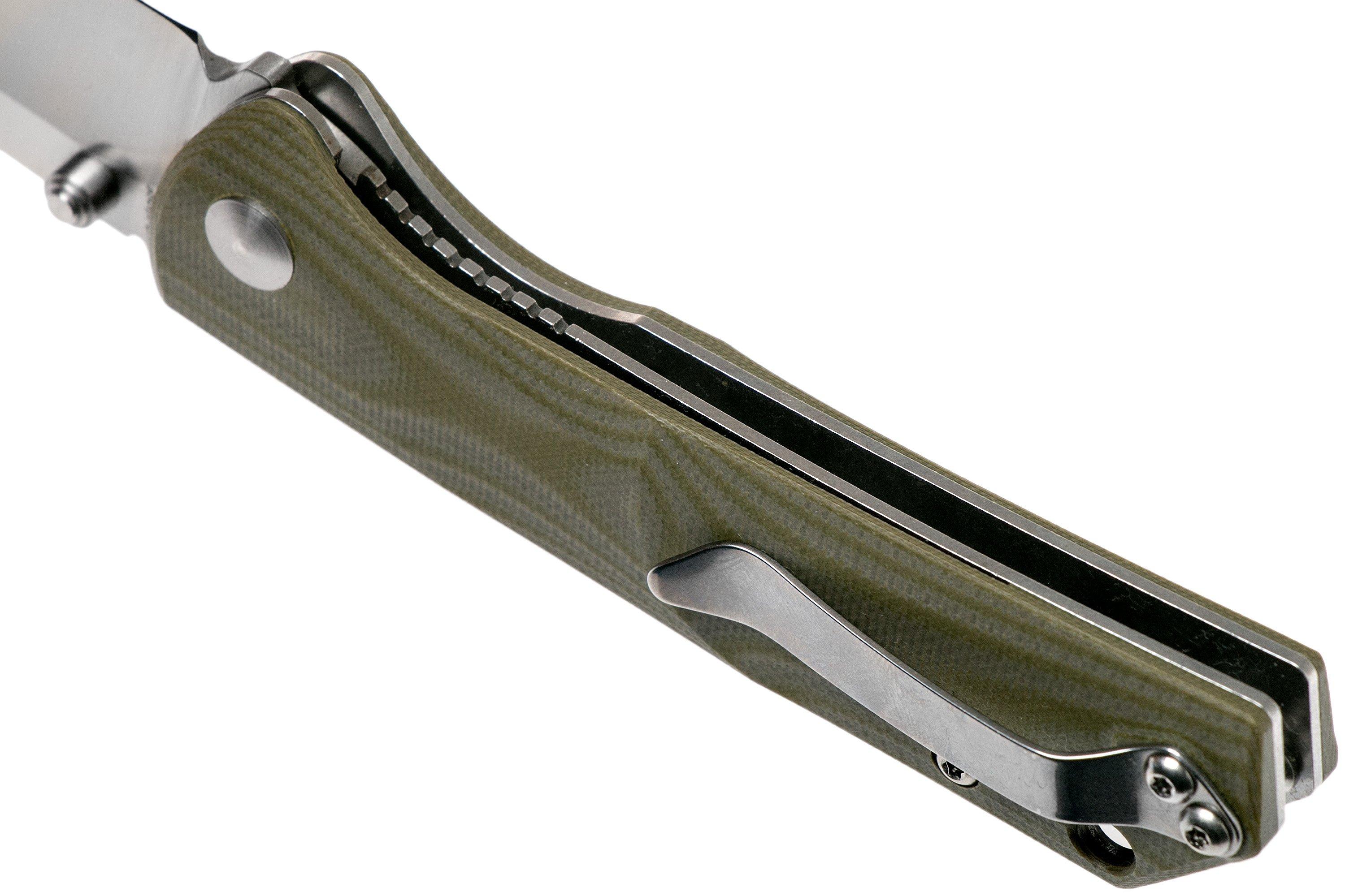 Kizer Vanguard V3 Vigor V3403N2 green pocket knife | Advantageously ...