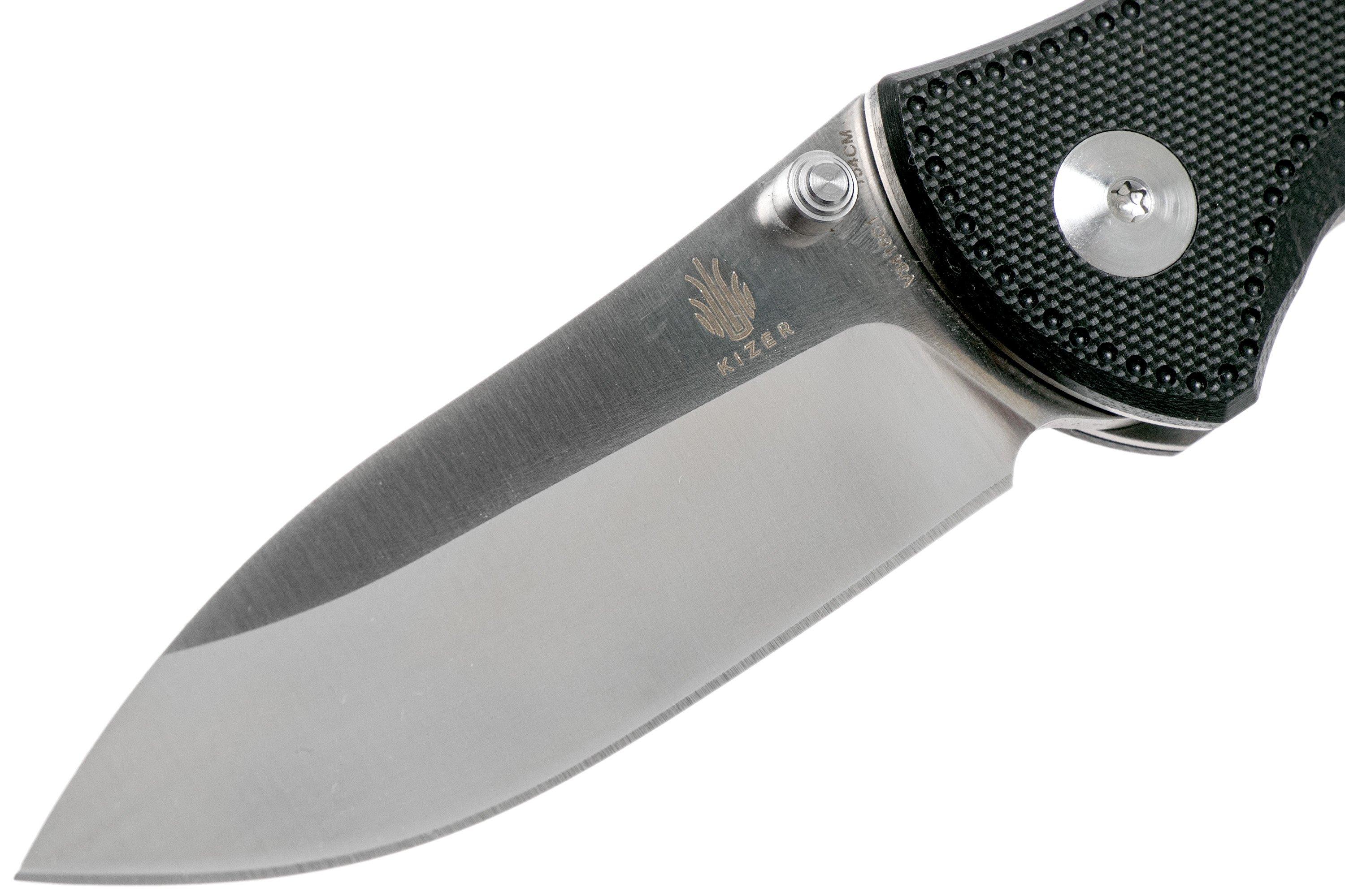 Kizer Vanguard Hunter Small V3416C1 black pocket knife | Advantageously ...
