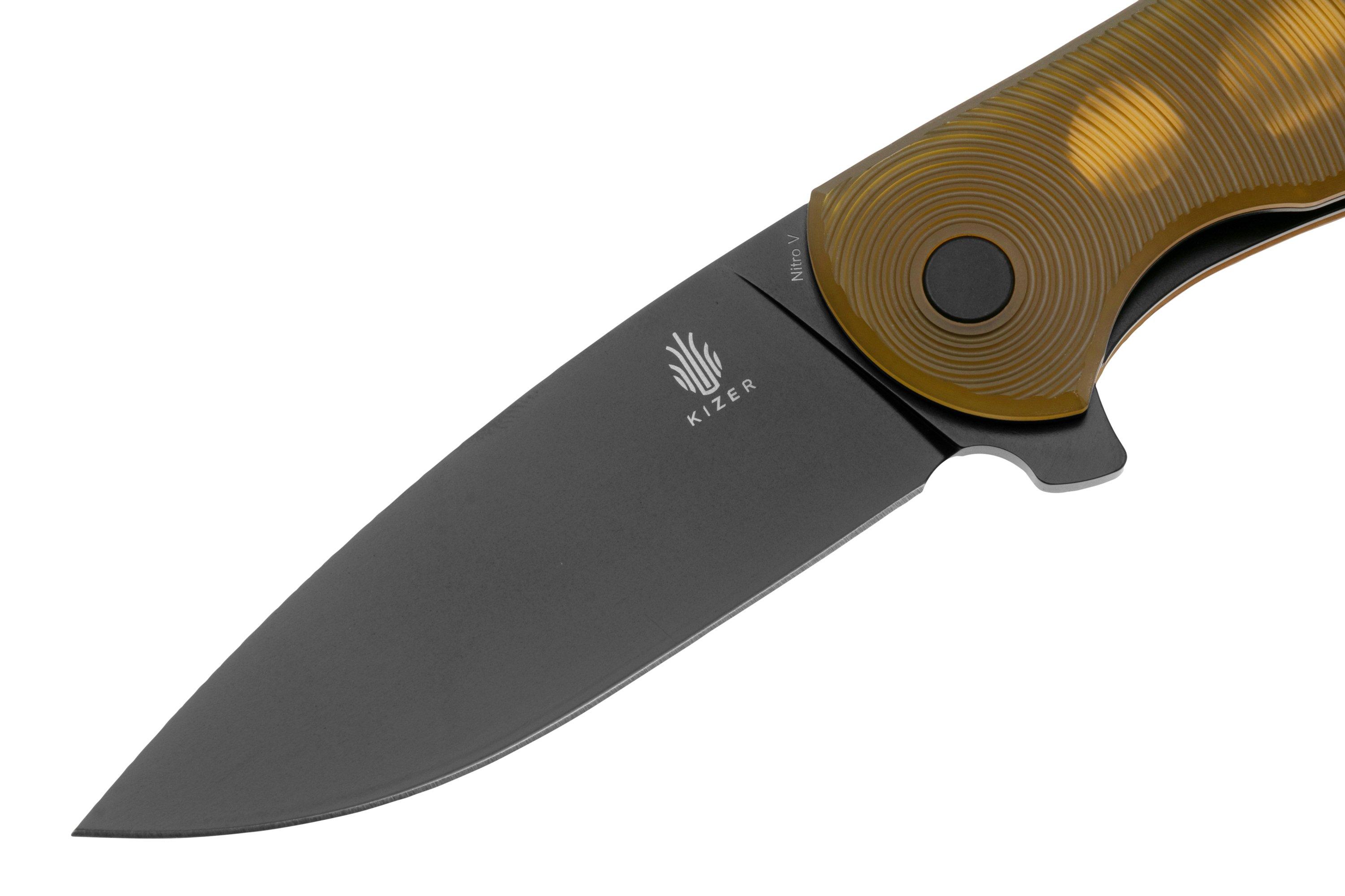 Kizer Gemini V3471A3, Black Nitro-V, Ultem, zakmes, Ray Laconico design ...