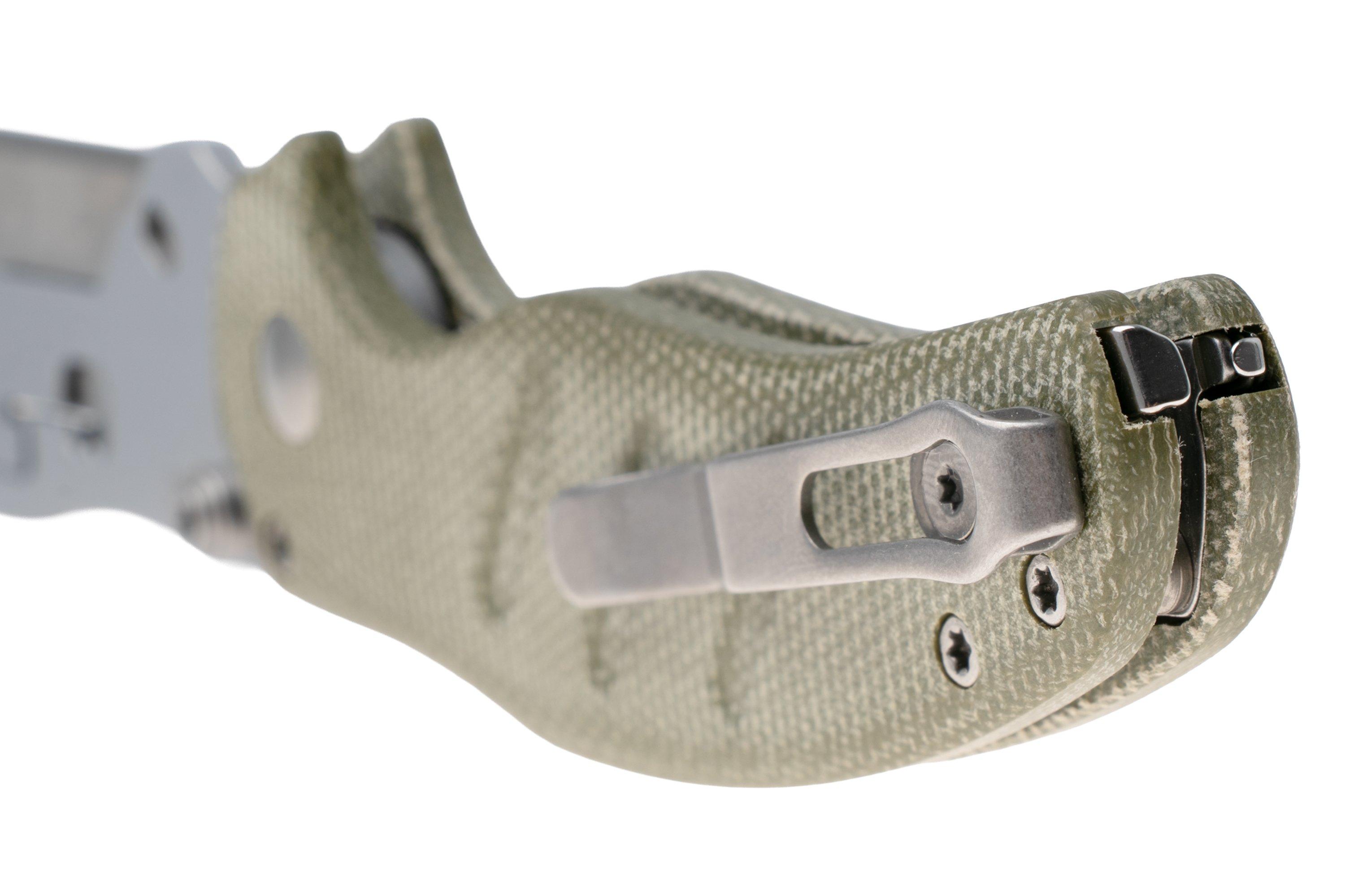 Kizer Vanguard C01C UTI 2 V3488-29JNA1 Green Micarta, coltello da tasca ...