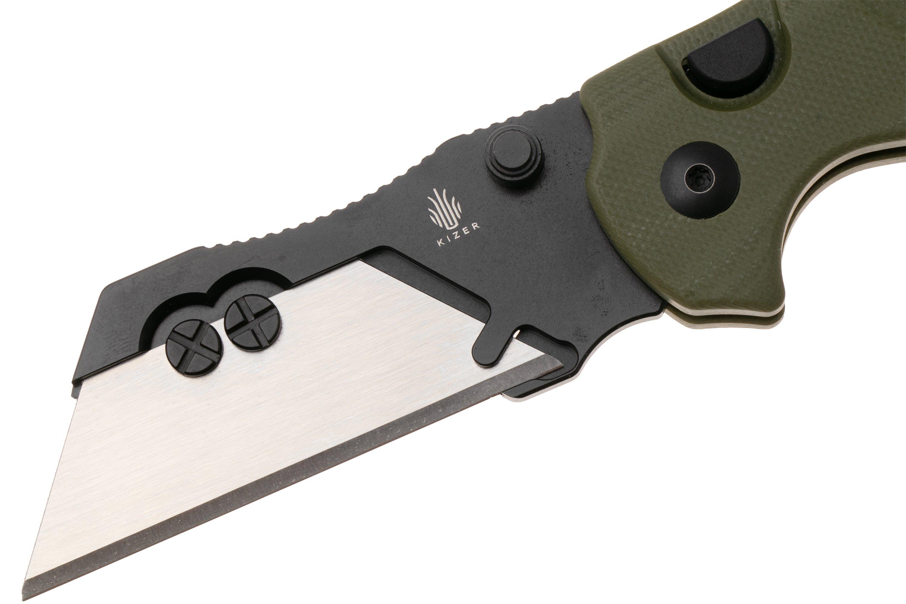Kizer Vanguard C01C UTI 1 V3488-29JSA2 Green G10, pocket knife ...