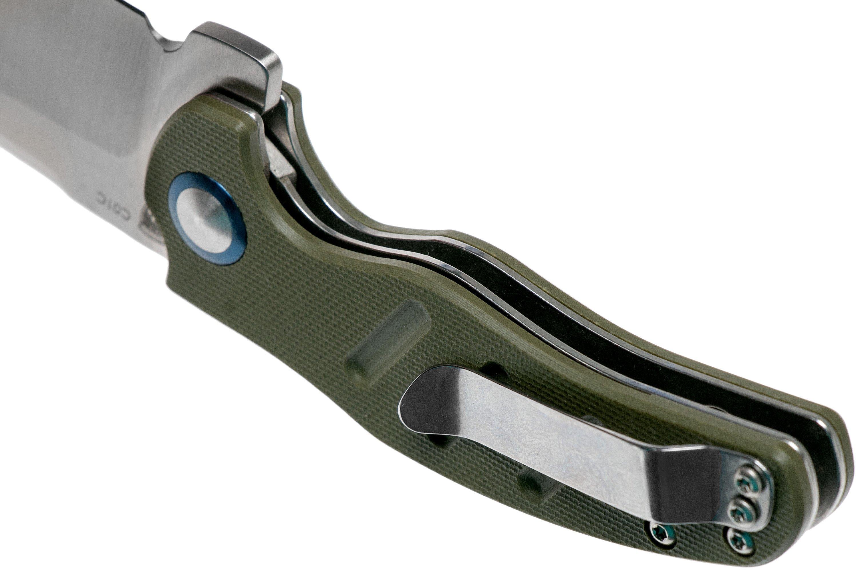 Kizer C01C Mini Sheepdog OD Green V3488C2 pocket knife | Advantageously ...