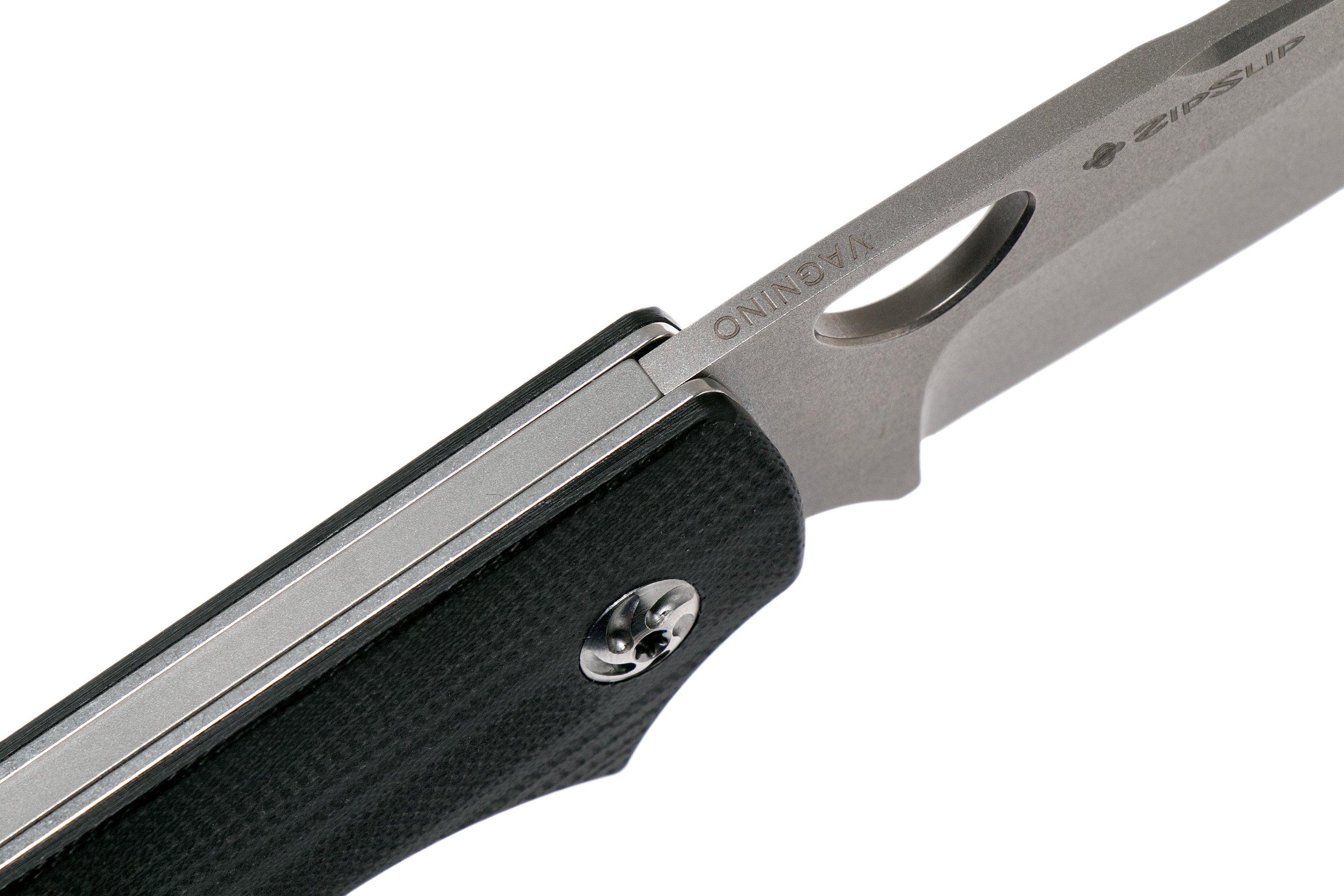 Kizer Vanguard Zipslip V3507N1 black pocket knife, Michael Vagnino ...