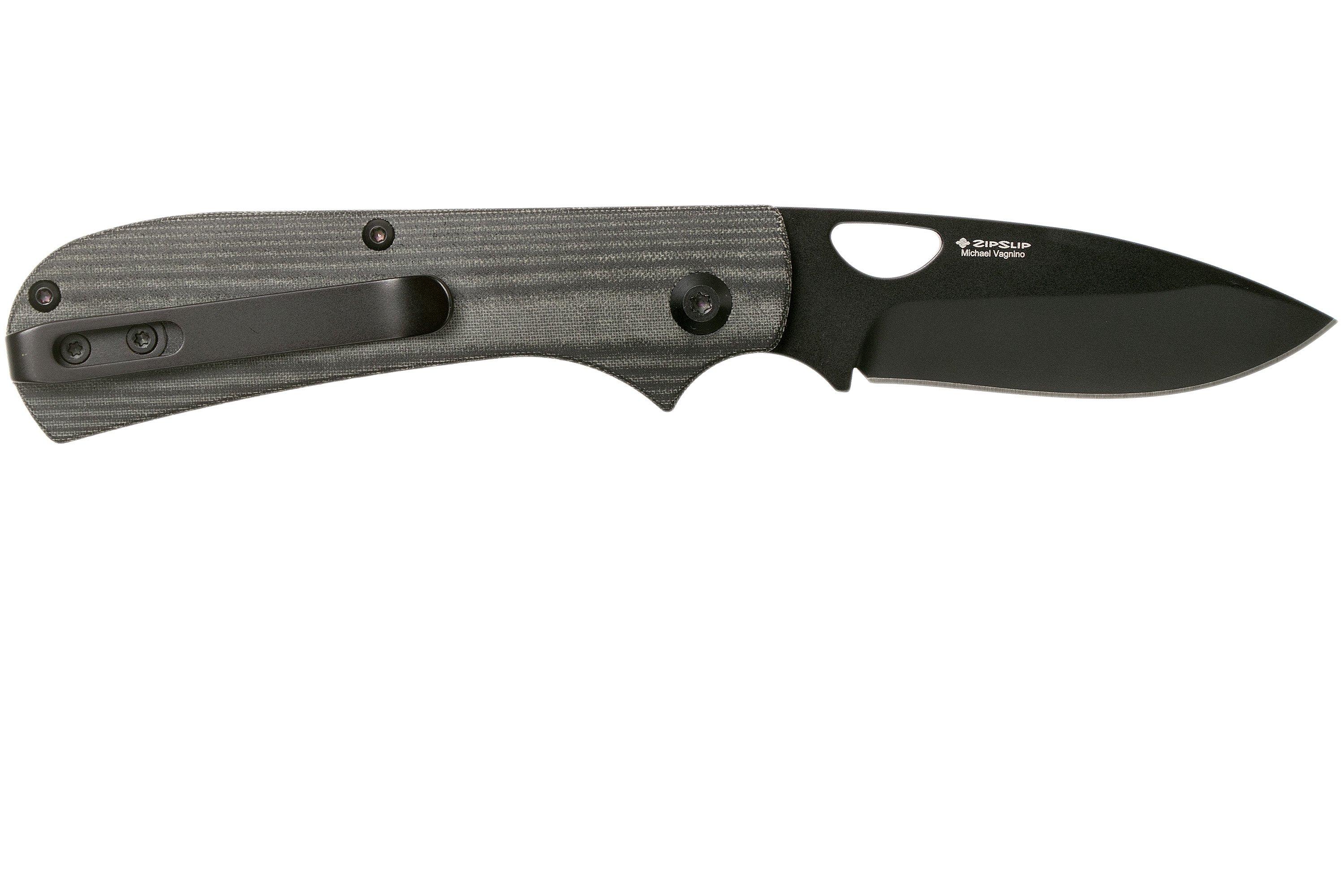 Kizer Zipslip V3507N4 Black CPM4V, Micarta, pocket knife, Michael ...