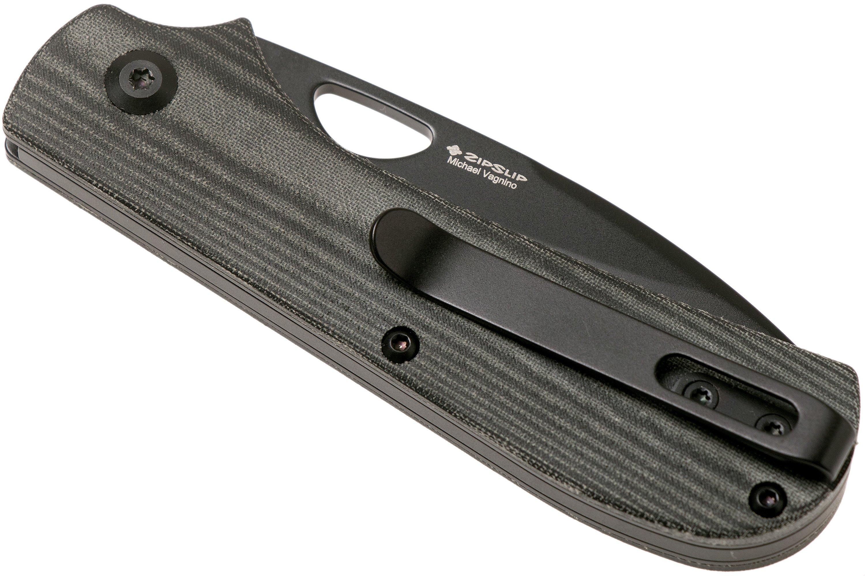 Kizer Zipslip V3507N4 Black CPM4V, Micarta, pocket knife, Michael ...