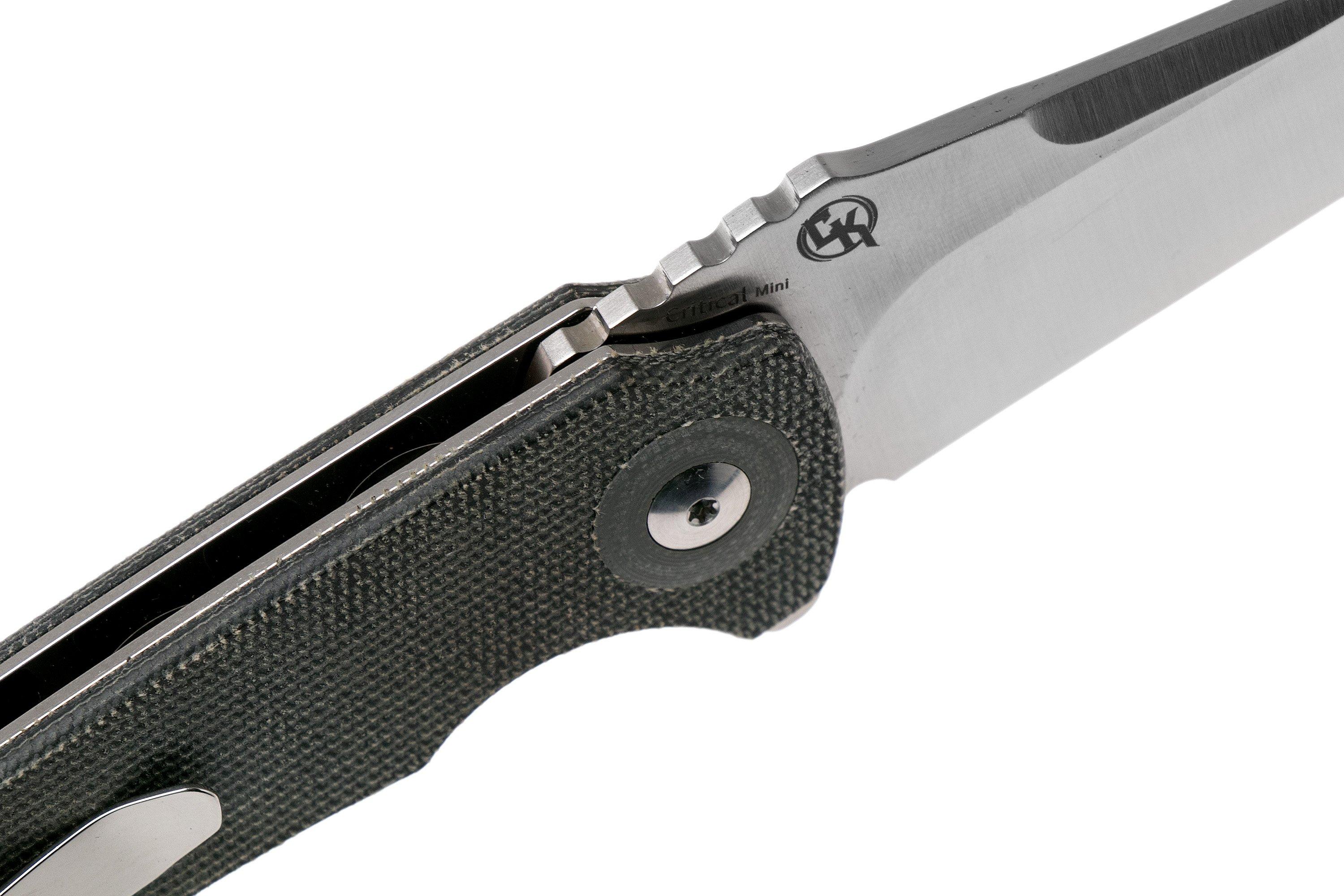 Kizer Vanguard Critical Mini, Micarta, CPM 3V, V3508A2 pocket knife ...