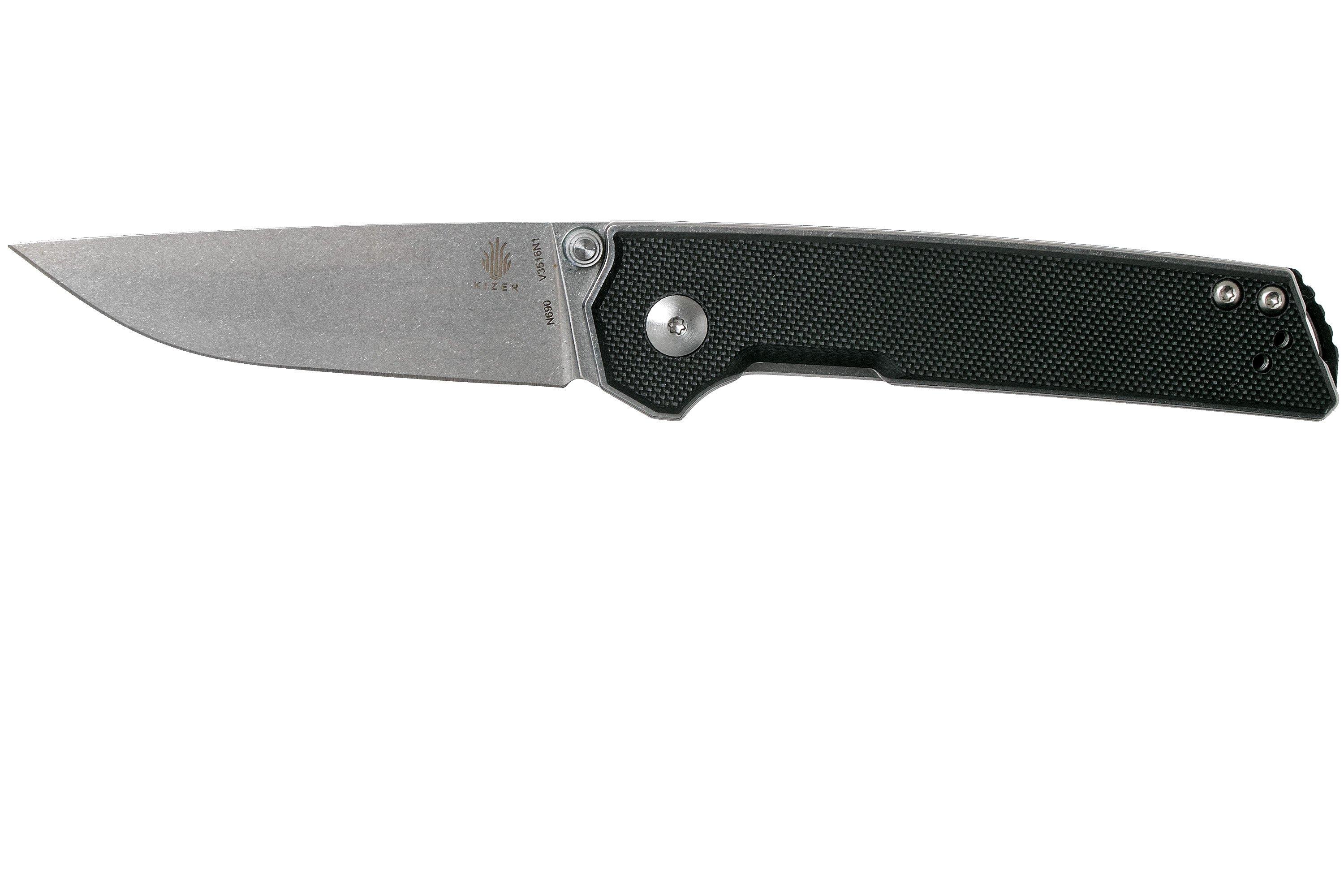 Kizer Vanguard Domin Mini V3516N1 black pocket knife | Advantageously ...