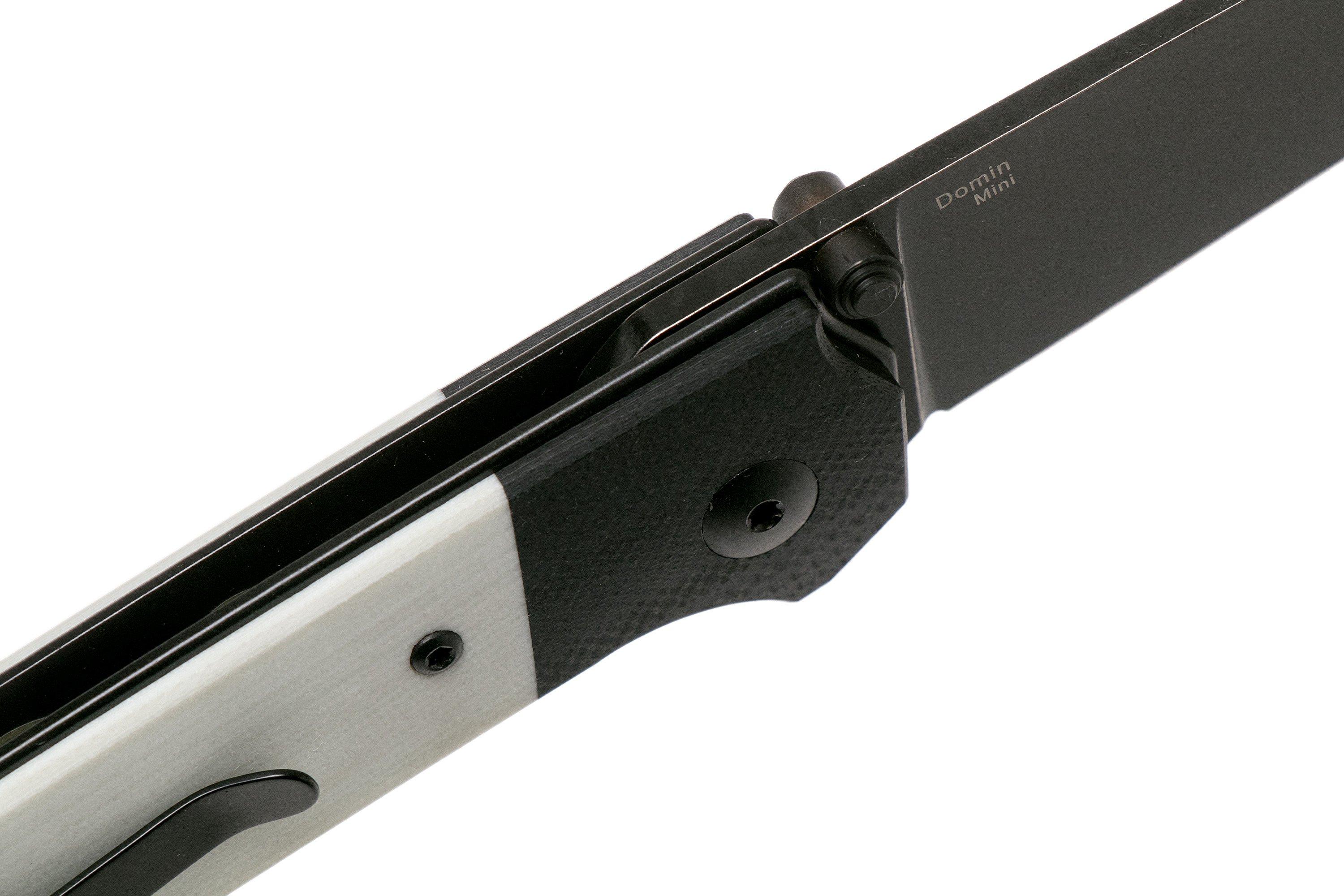 Kizer Vanguard Domin Mini V3516N6 Black & White G10 pocket knife ...