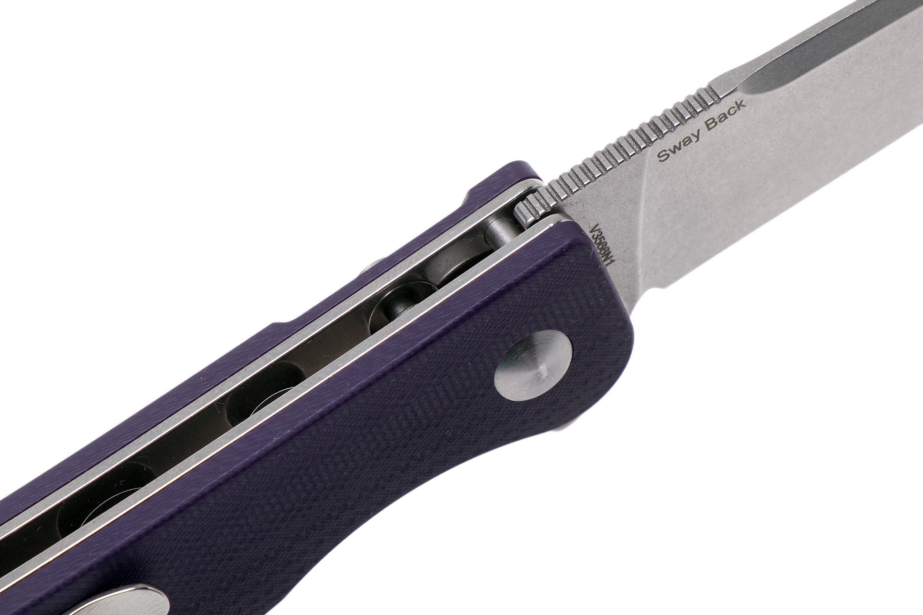 Kizer Vanguard Swaggs Swayback V3566N1 Purple G10 zakmes | Voordelig ...