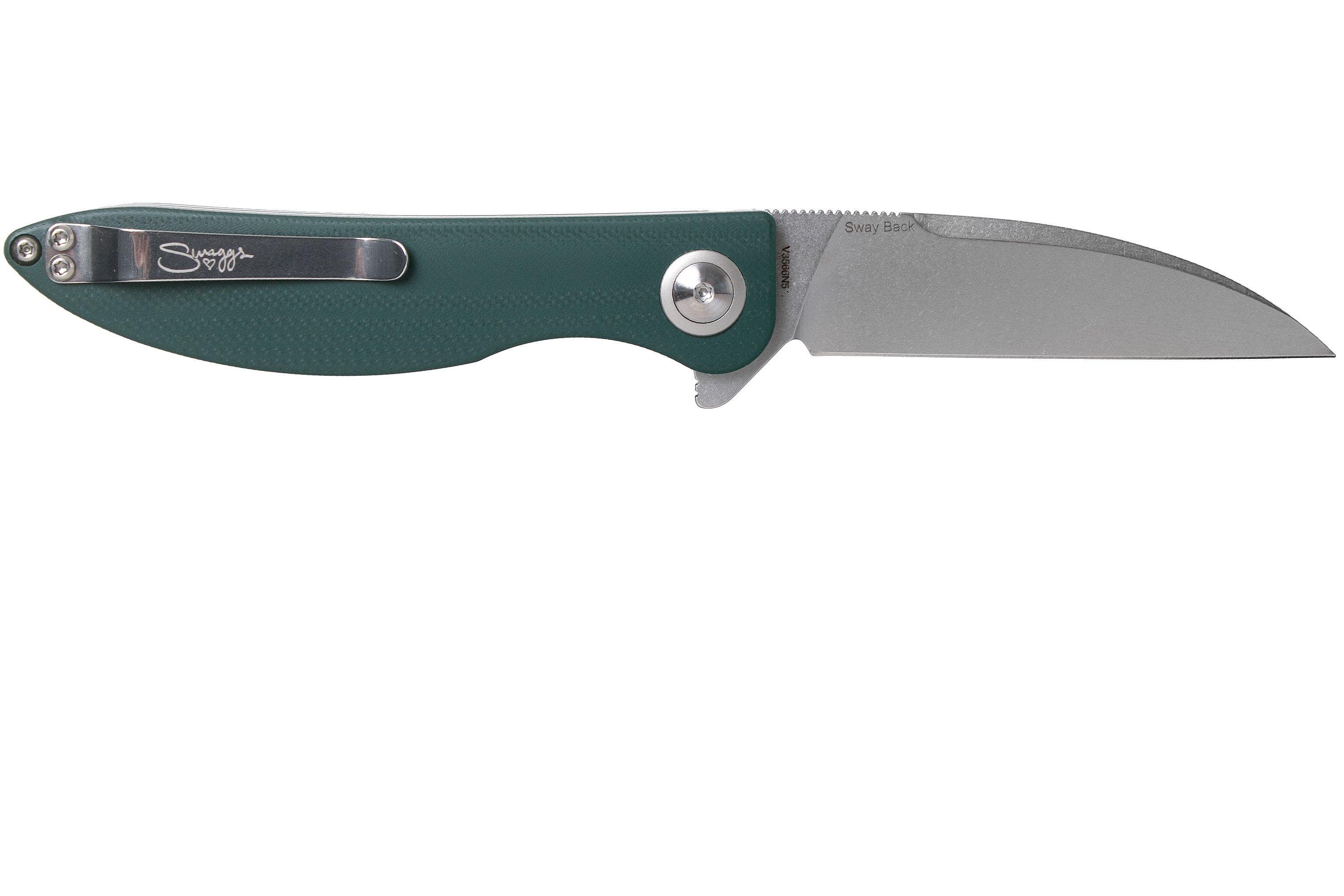 Kizer Vanguard Sway back, G10, N690 V3566N5, pocket knife Swaggs design ...