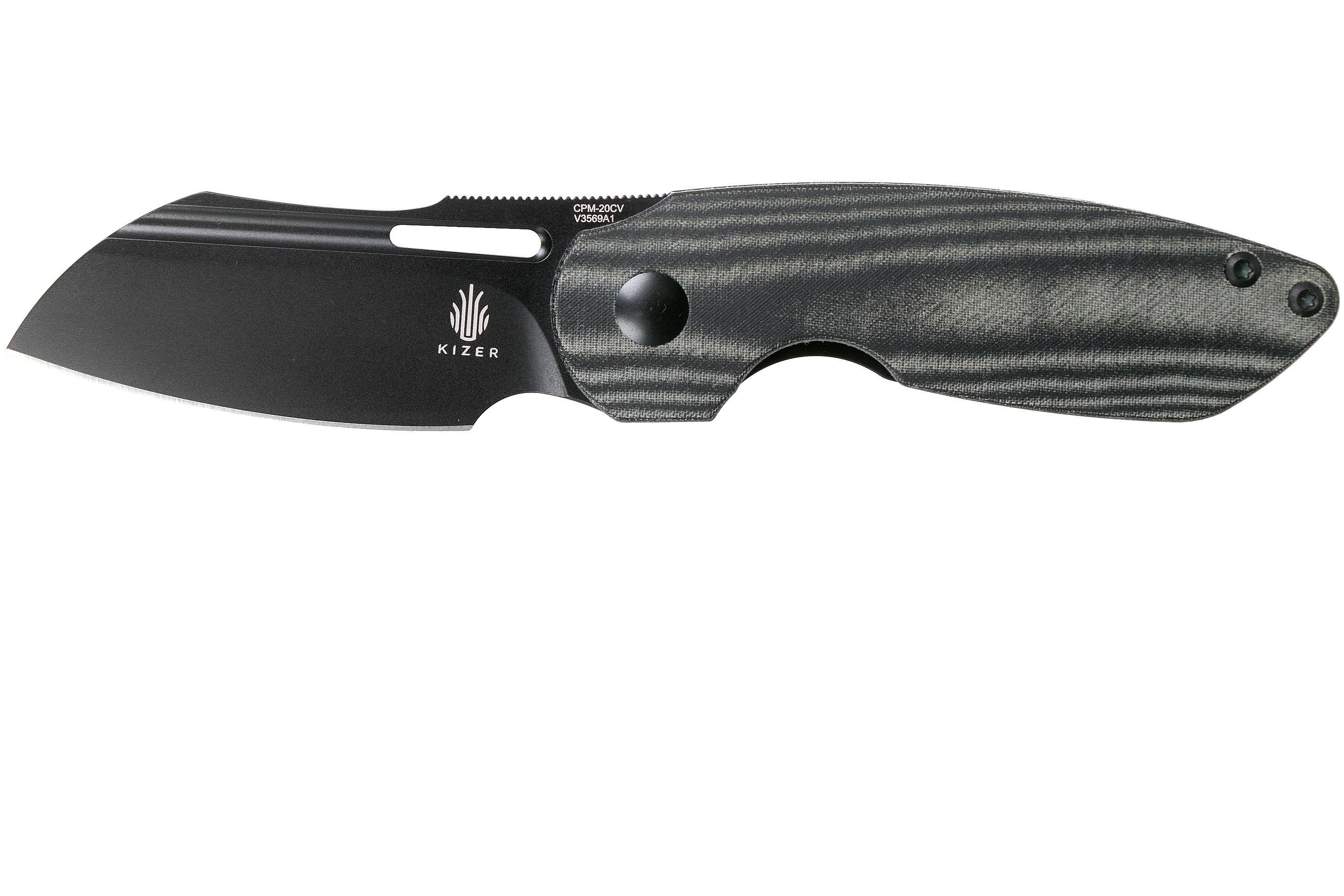 Kizer Vanguard October, micarta, 20CV, V3569A1 pocket knife ...