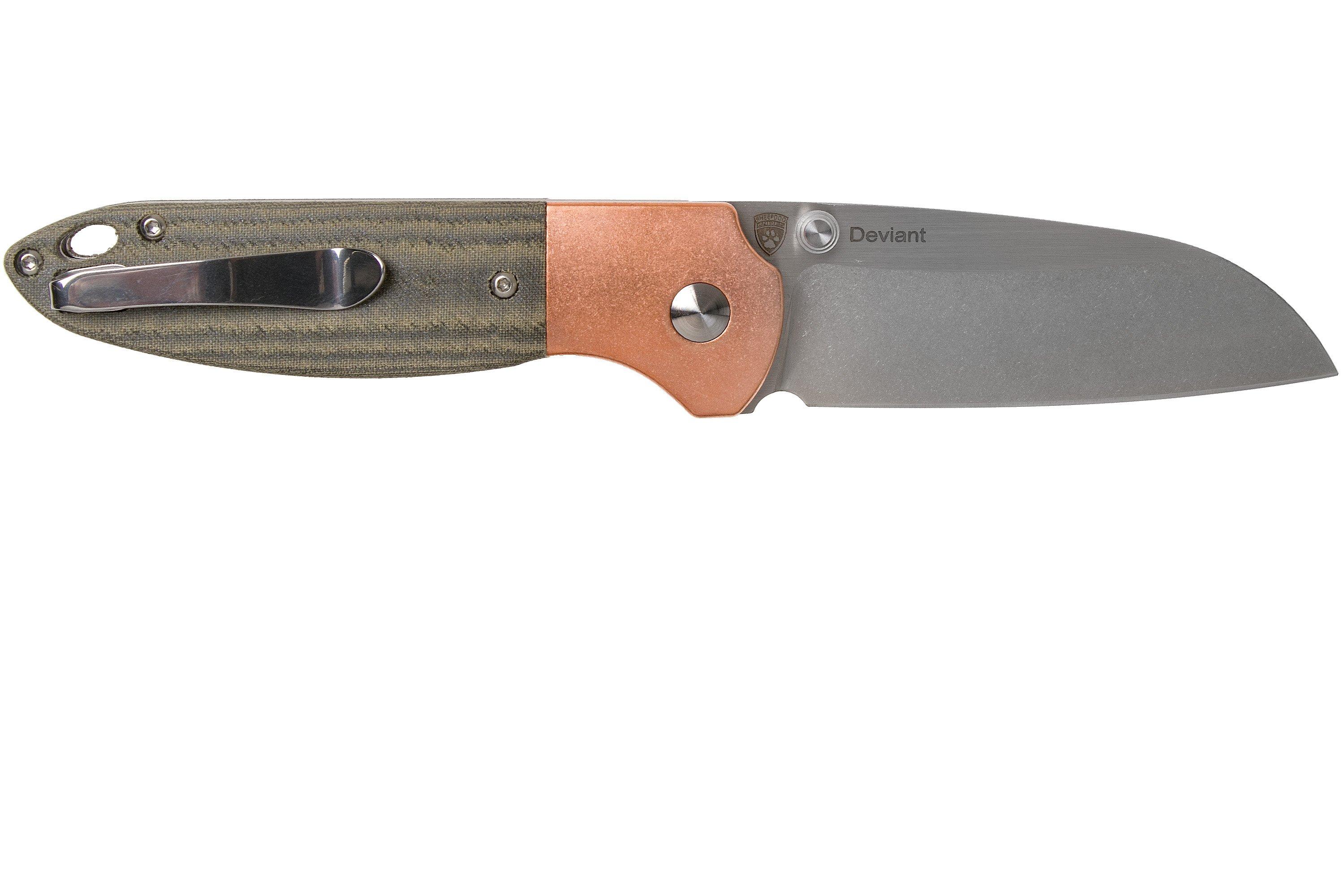 Kizer Deviant V3575A1 Copper, Micarta, M390 pocket knife, Chris Conaway ...