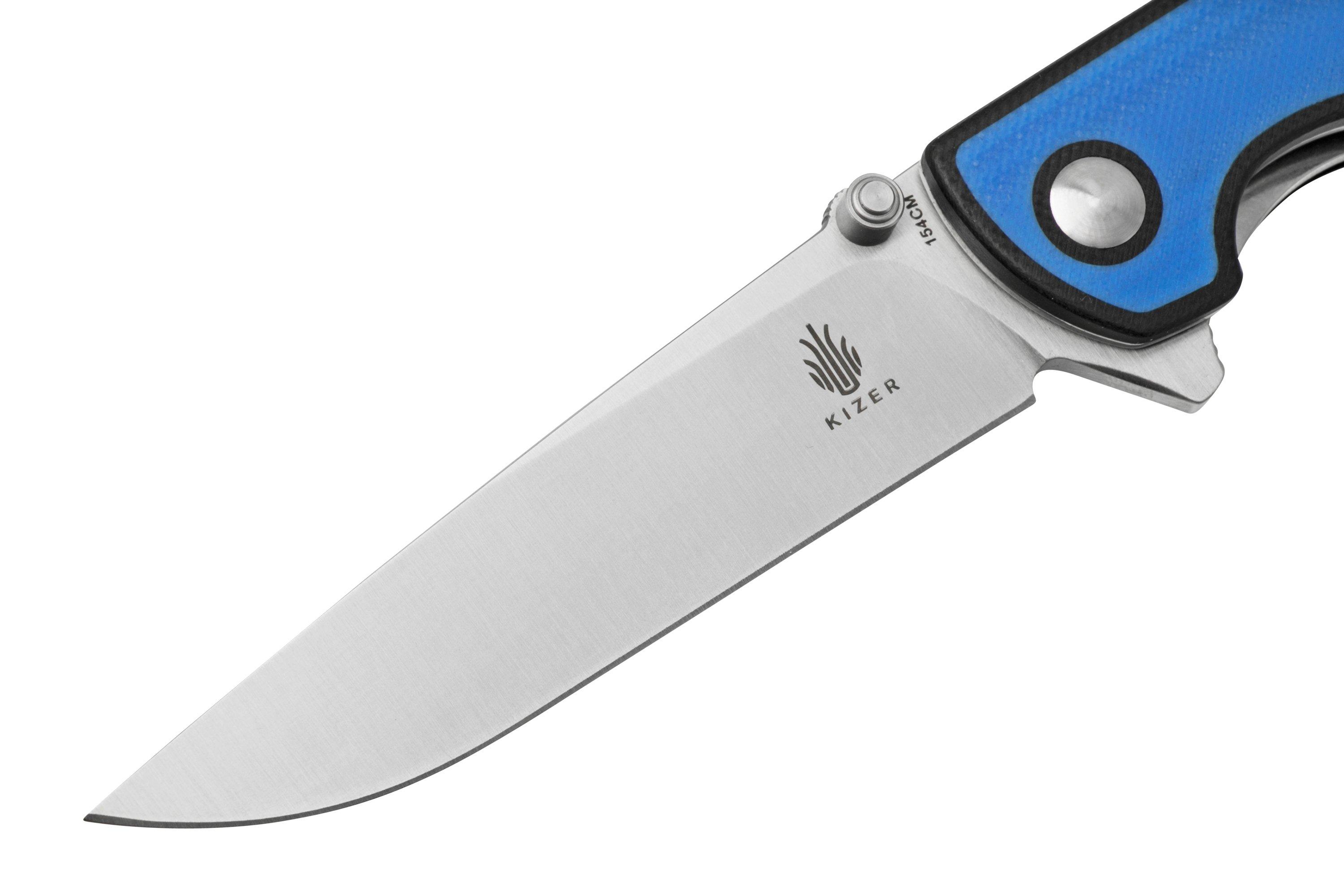 Kizer Vanguard Rapids V3594FC1 Black and Blue G10, pocket knife ...