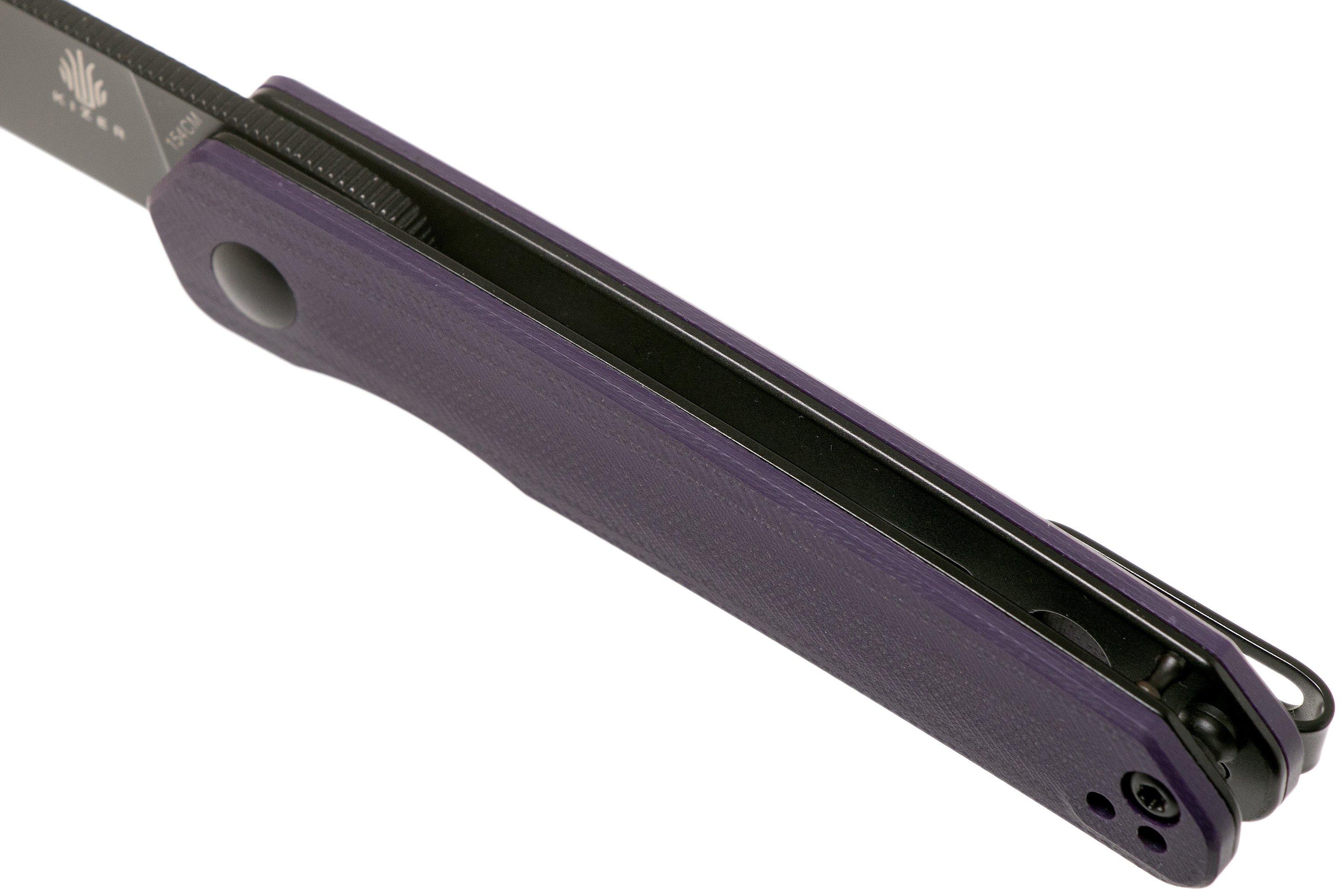 Kizer SS1 V3603C1 Black 154CM, Purple G10, zakmes, Imkee design ...