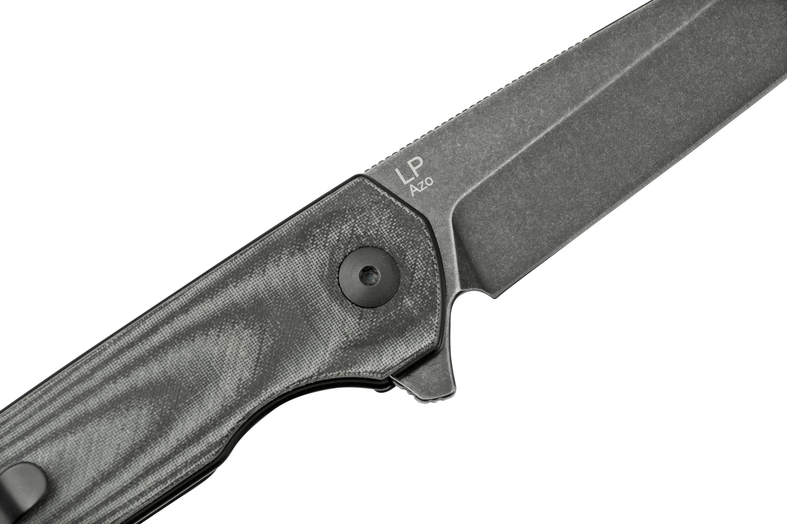 Kizer Vanguard LP V3610C1 Black Micarta, pocket knife Azo design ...