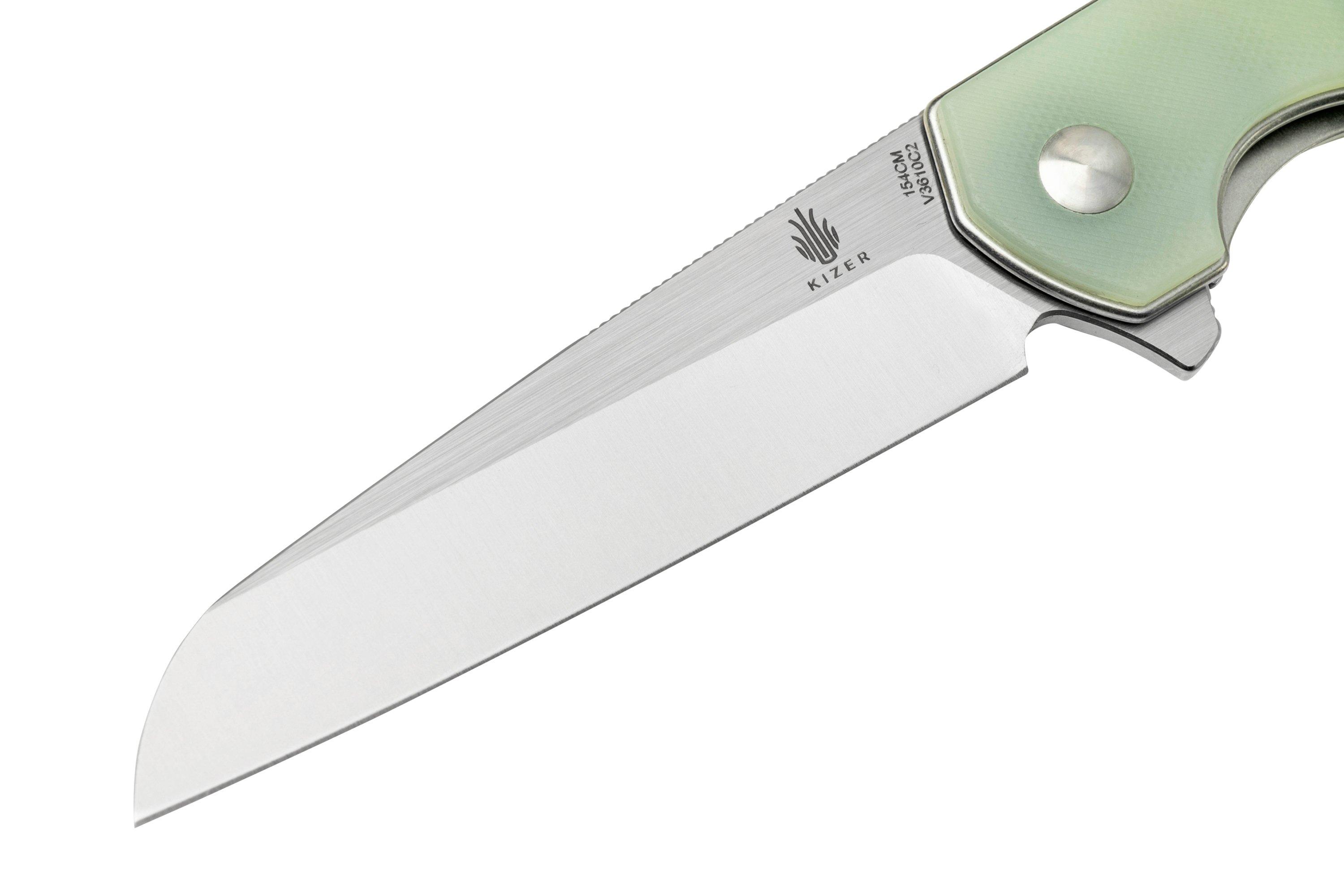 Kizer Vanguard LP V3610C2 Transparant G10, pocket knife Azo design ...