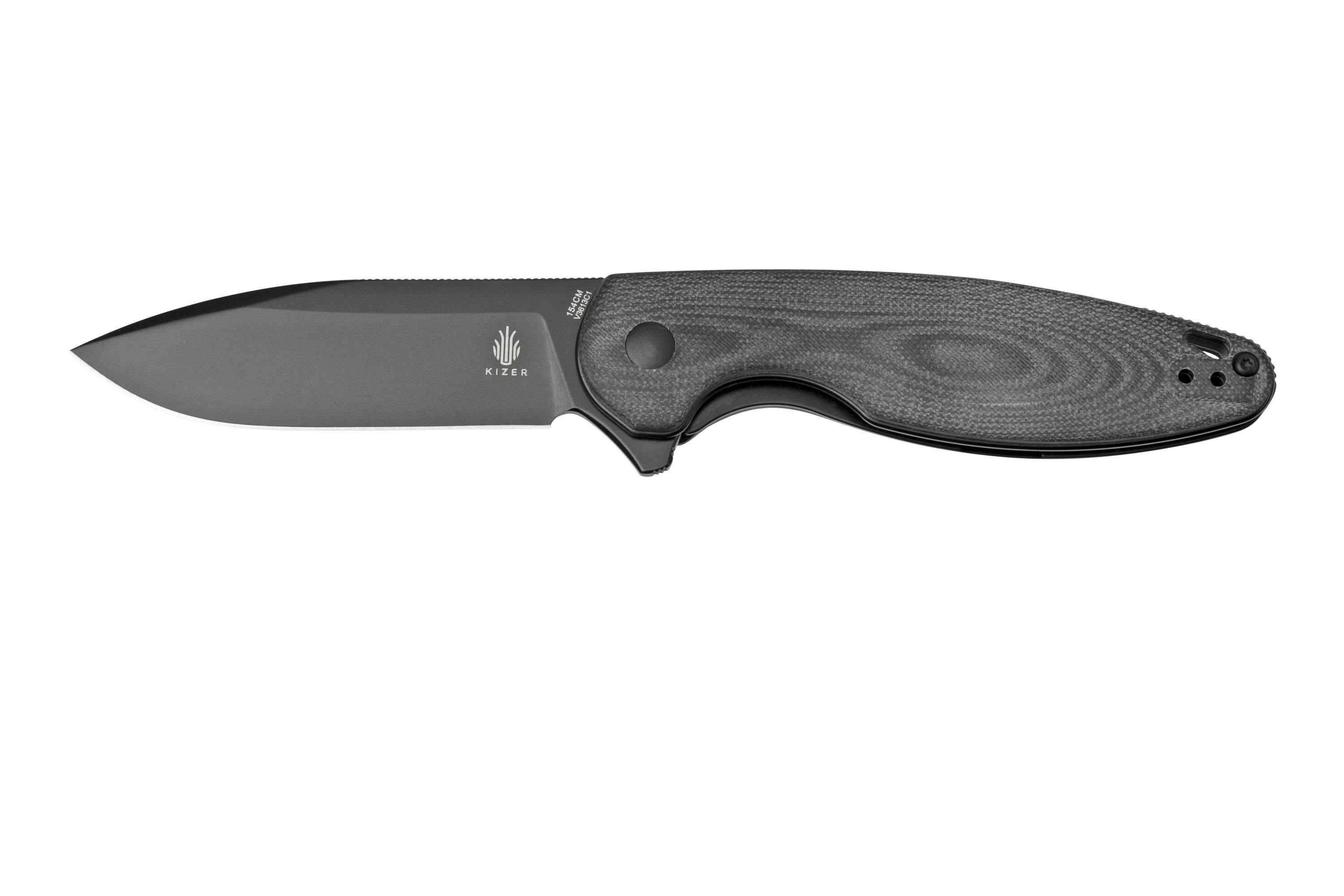Kizer Cozy V3613C1 Black G10, pocket knife | Advantageously shopping at ...