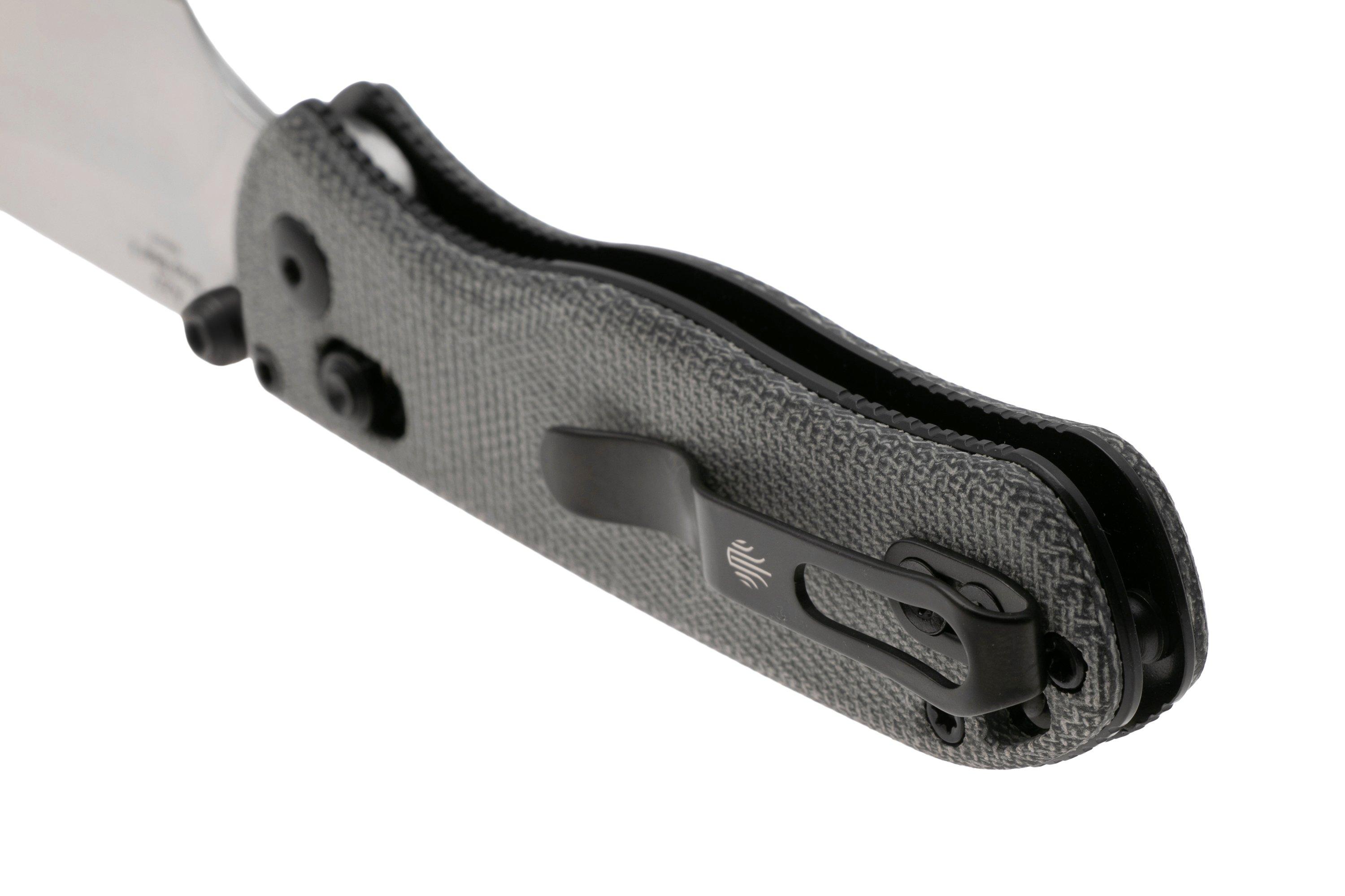 Kizer Vanguard Drop Bear 2, V3619-2KS1 Satin Nitro-V, Black Micarta, coltello da tasca, Azo ...