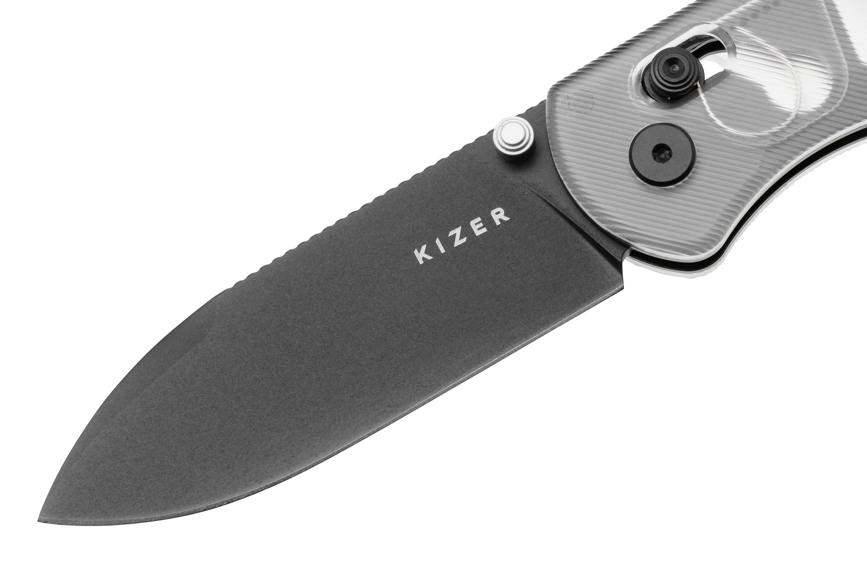 Kizer Vanguard Drop Bear V3619A9 PVD Nitro V, Clear Acrylic, zakmes, Azo design | Voordelig ...