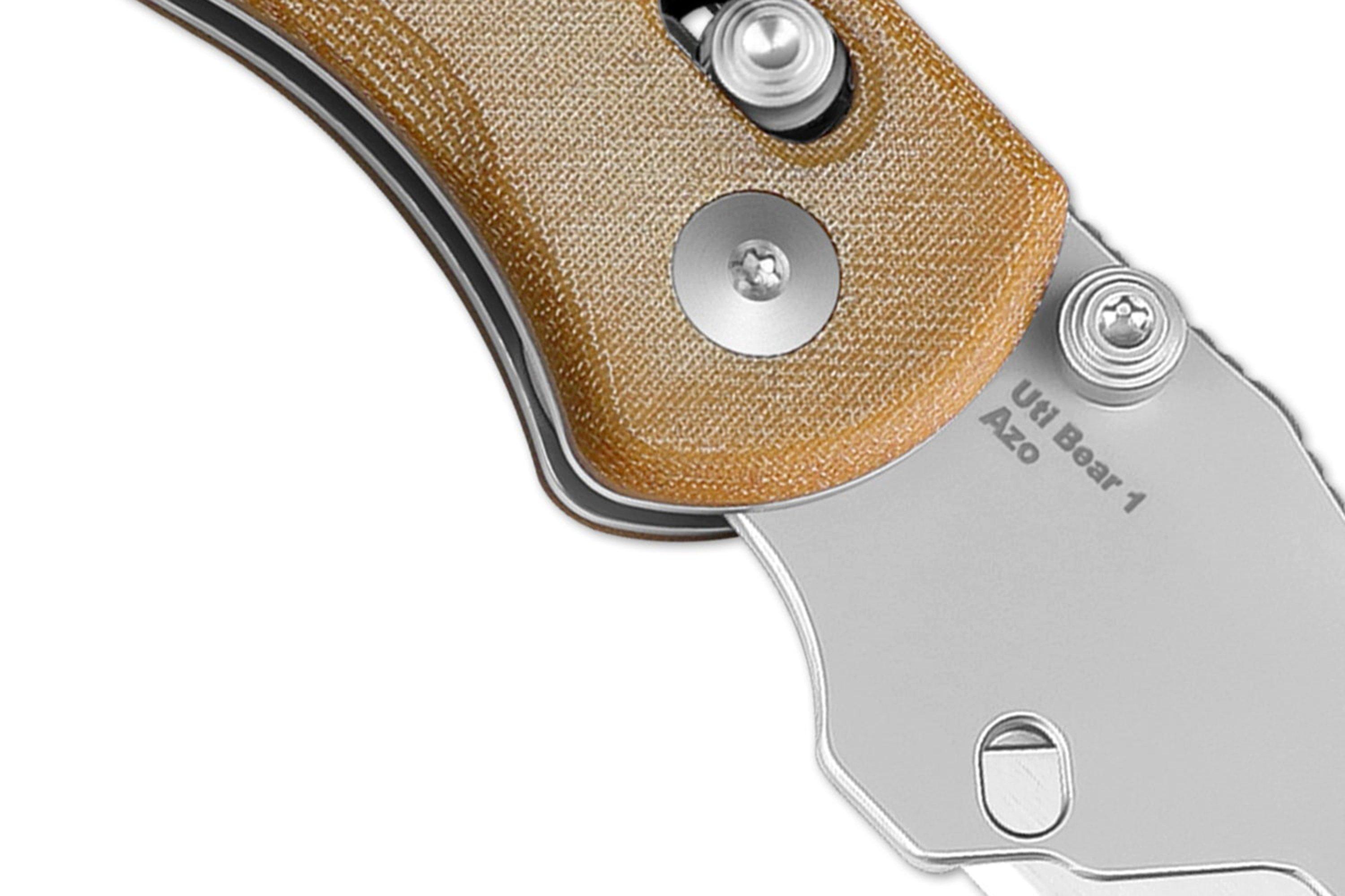Kizer Drop Bear Utility V3619JA7 Brown Micarta, zakmes | Voordelig ...
