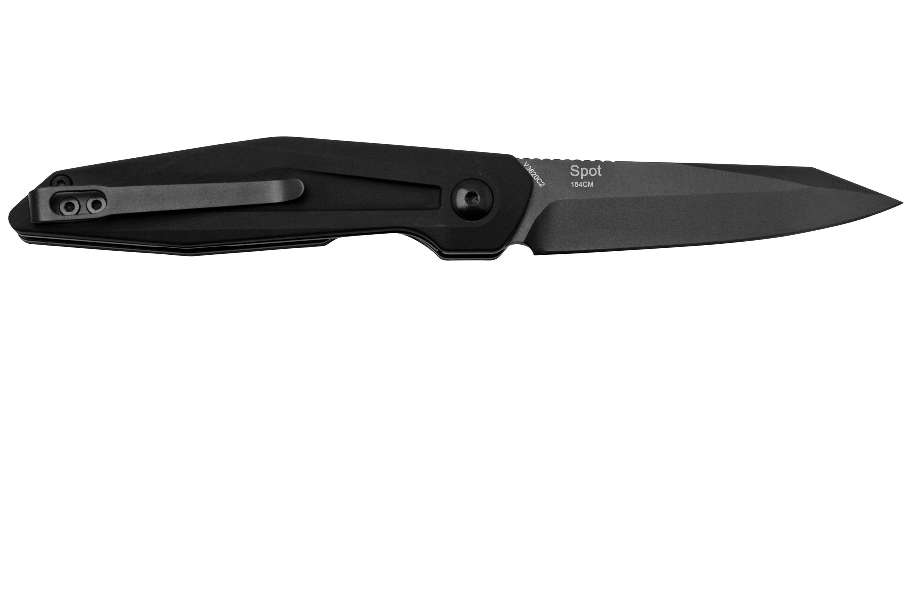 Kizer Spot V3620C2, 154CM Black Aluminium, pocket knife ...