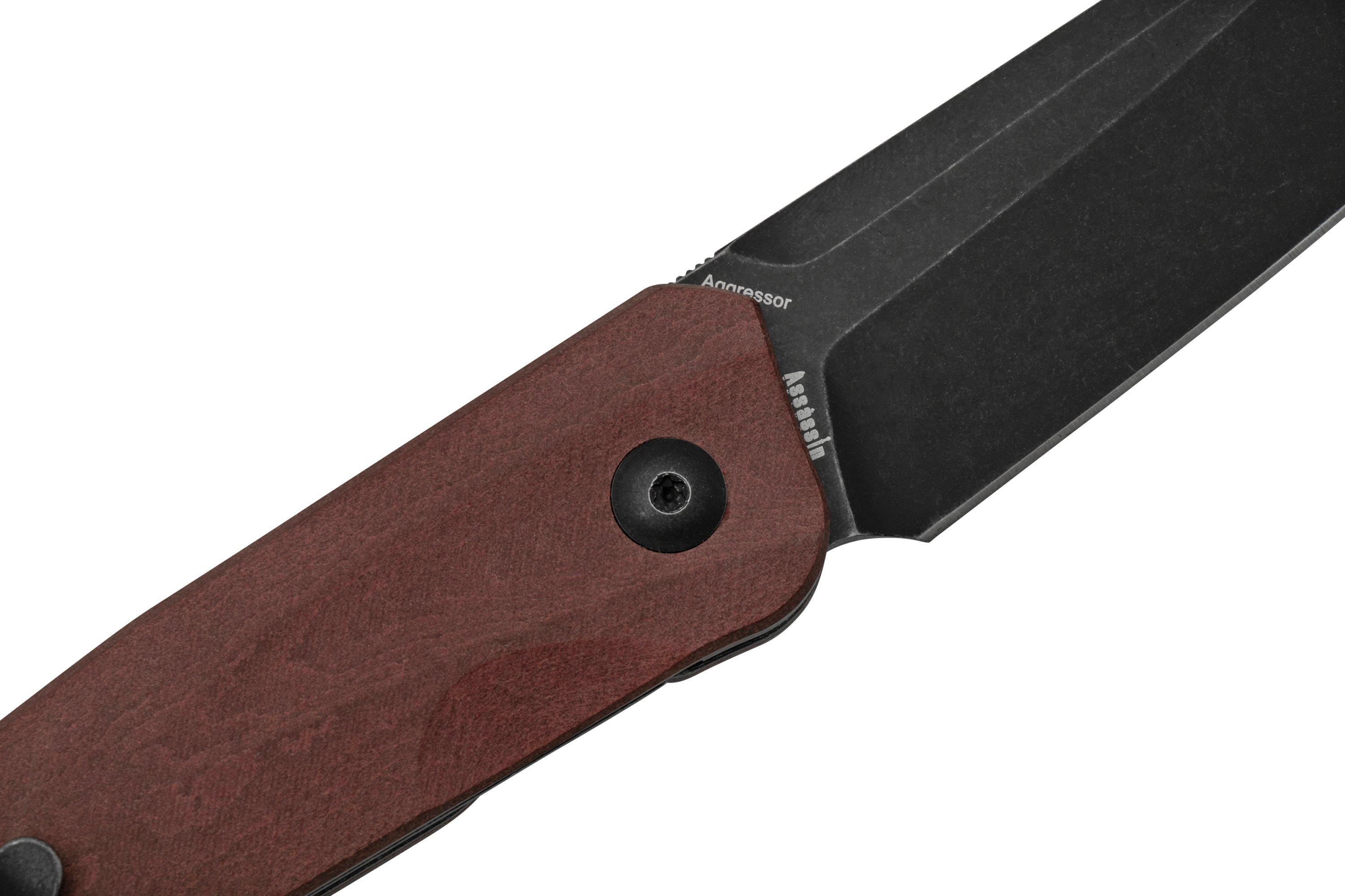 Kizer Agressor V3629A1 Purple Richlite, Black Stonewash, zakmes ...