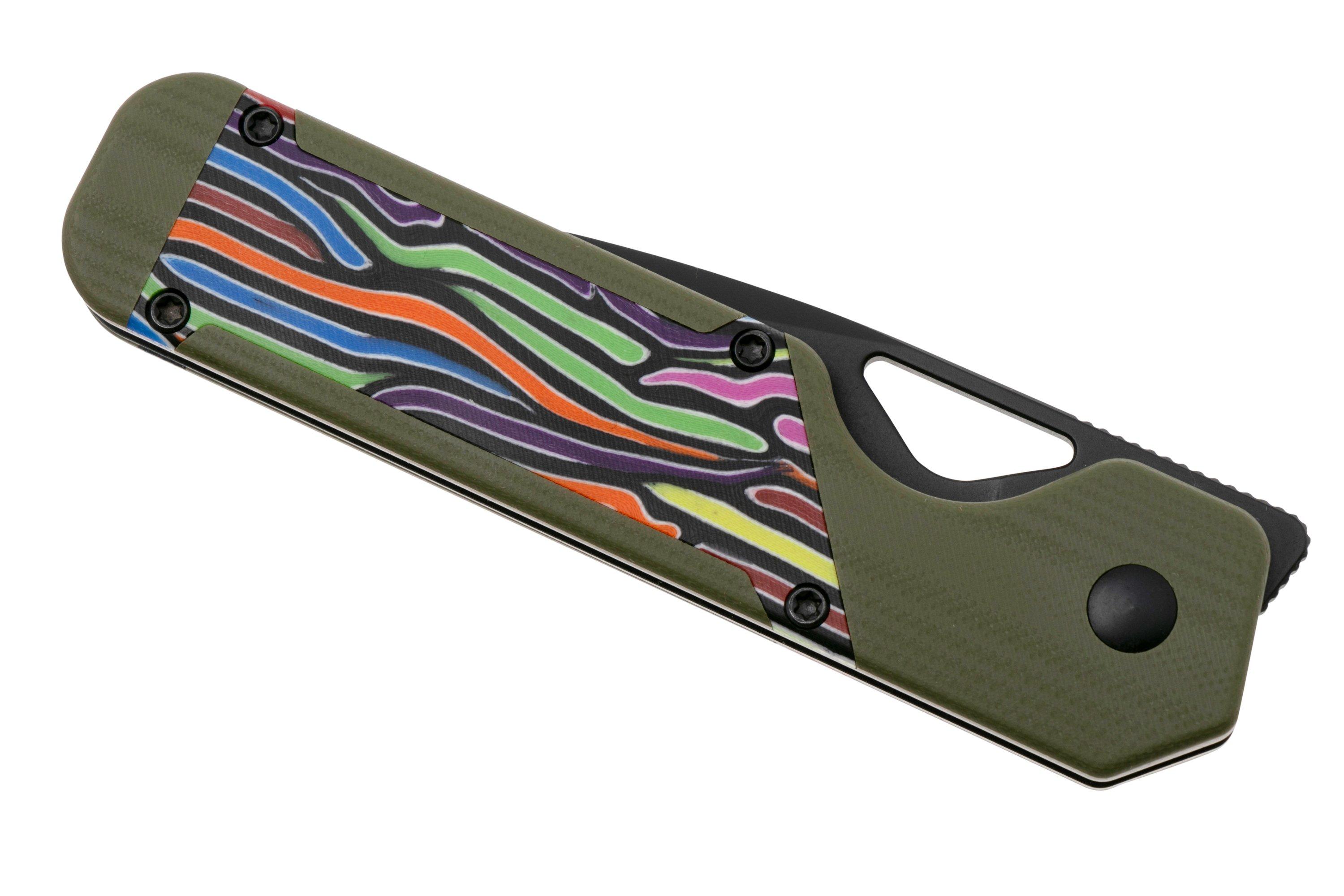 Kizer Vanguard Militaw V3634A3 Liner Lock, Satin Nitro-V, Green G10 ...