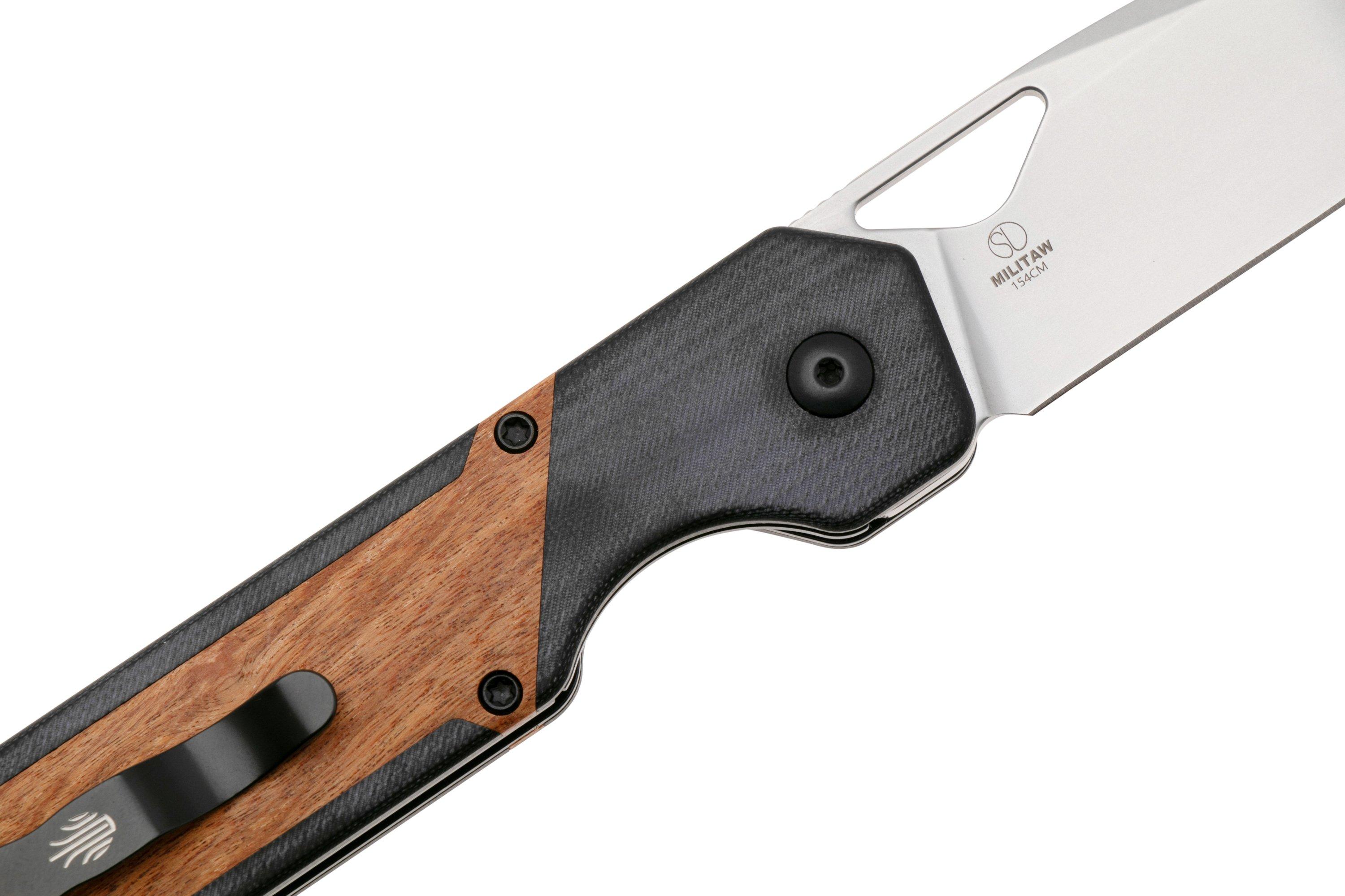 Kizer Vanguard Militaw V3634C2 Liner Lock, Satin 154CM, Black G10 ...