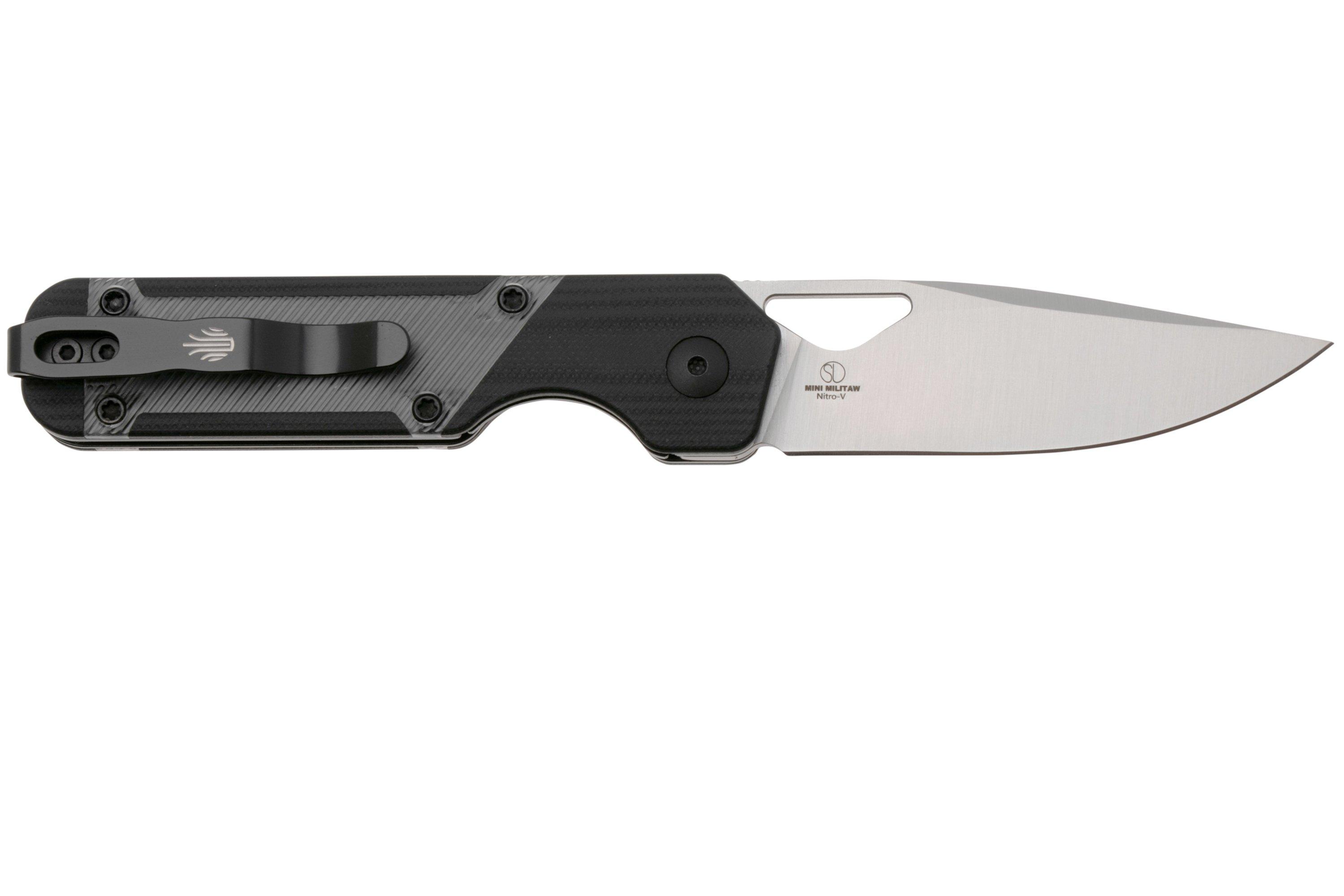 Kizer Vanguard Mini Militaw V3634SA3 Liner Lock, Satin Nitro-V, Black ...