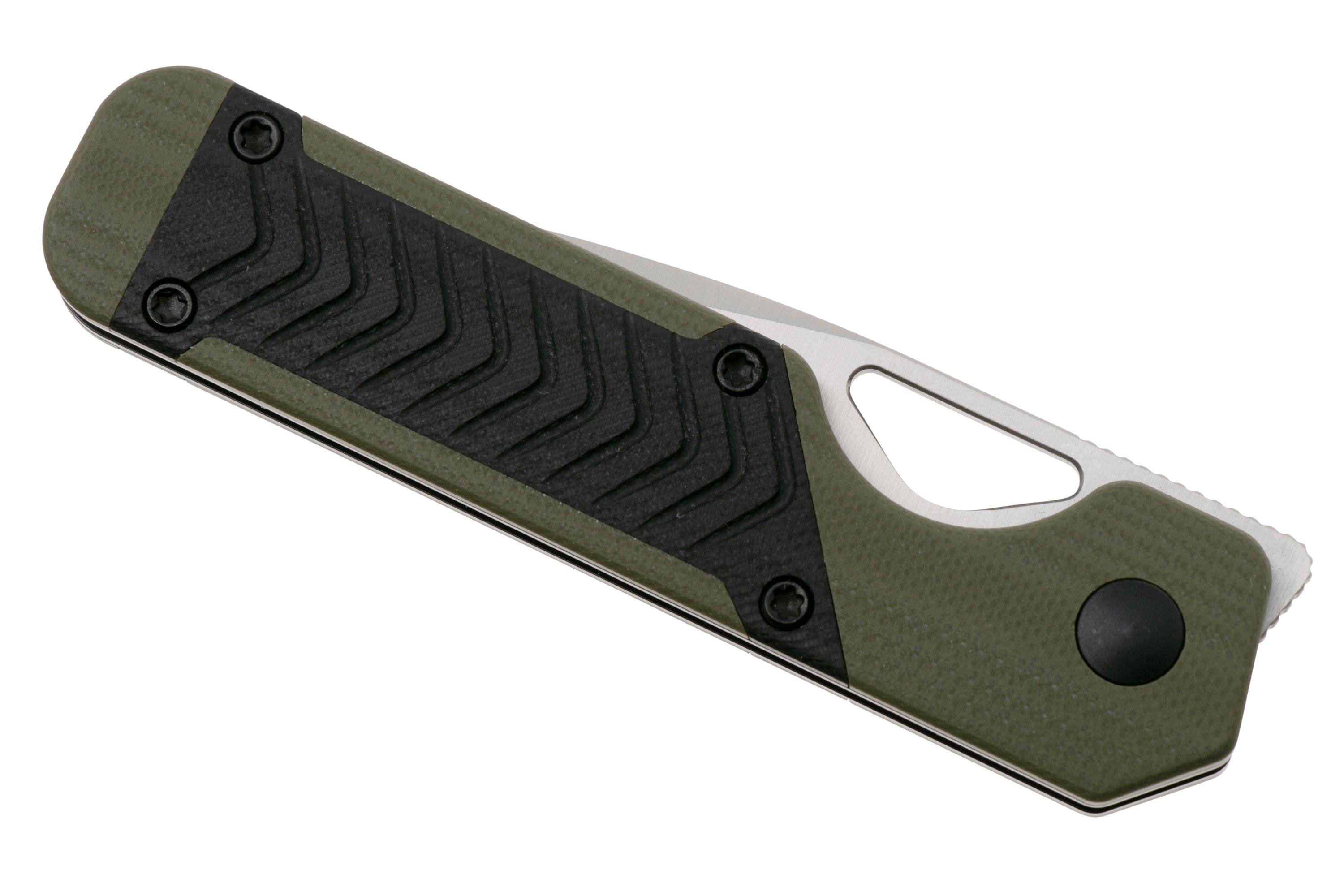 Kizer Vanguard Mini Militaw V3634SA6 Liner Lock, Satin Nitro-V, Green ...