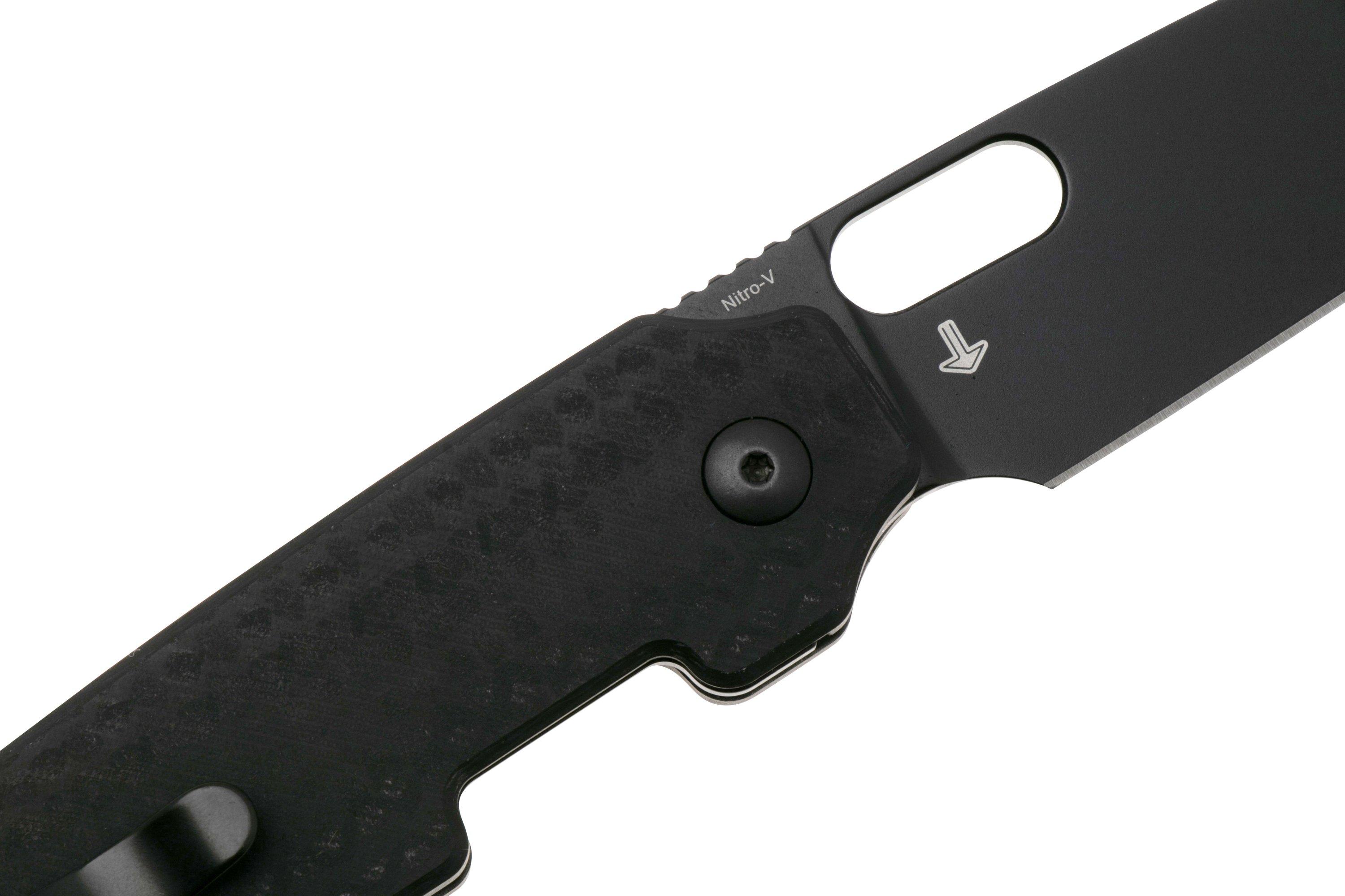 Kizer Vanguard Varatas V3637A1 Black Nitro V, G10 Carbon Fiber, pocket ...
