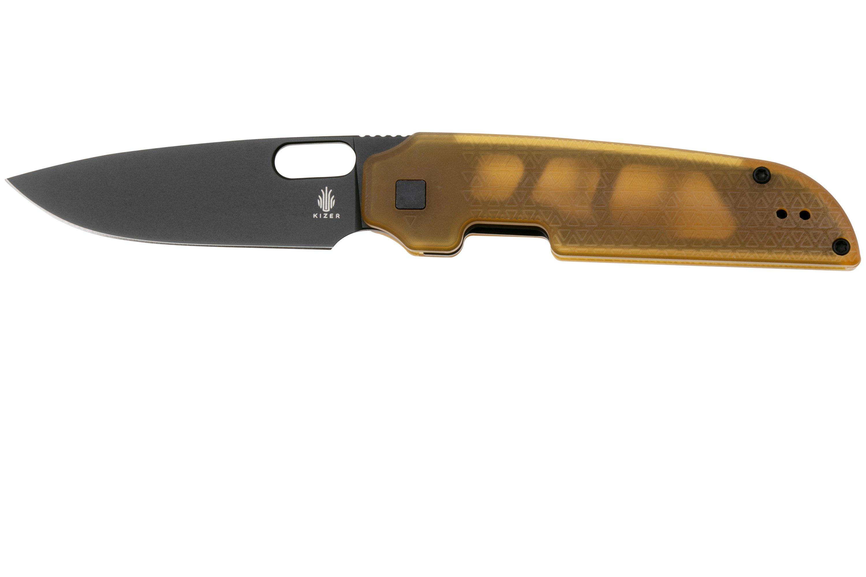 Kizer Vanguard Varatas V3637C1 Black 154CM, PEI Ultem, pocket knife ...
