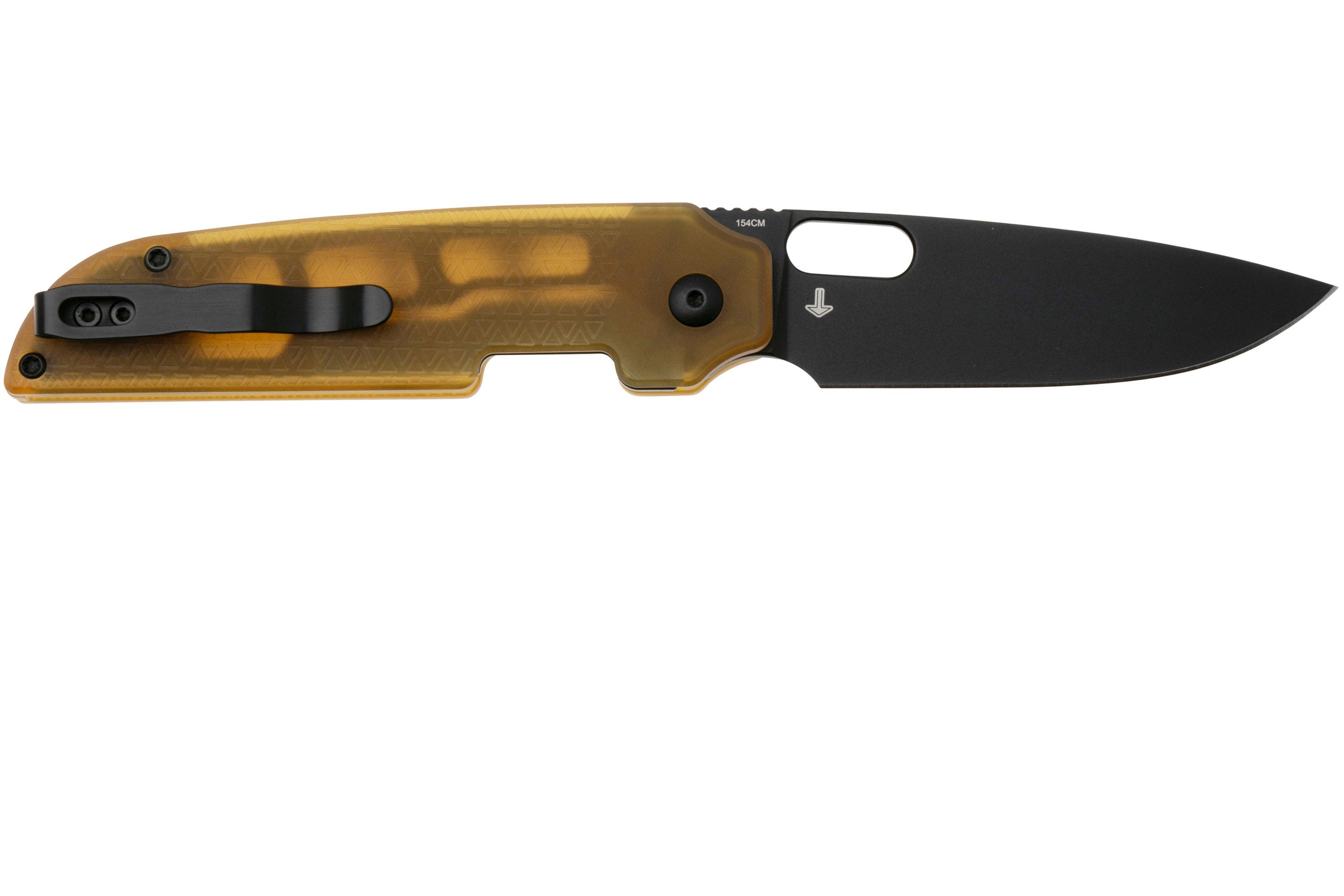 Kizer Vanguard Varatas V3637C1 Black 154CM, PEI Ultem, pocket knife ...