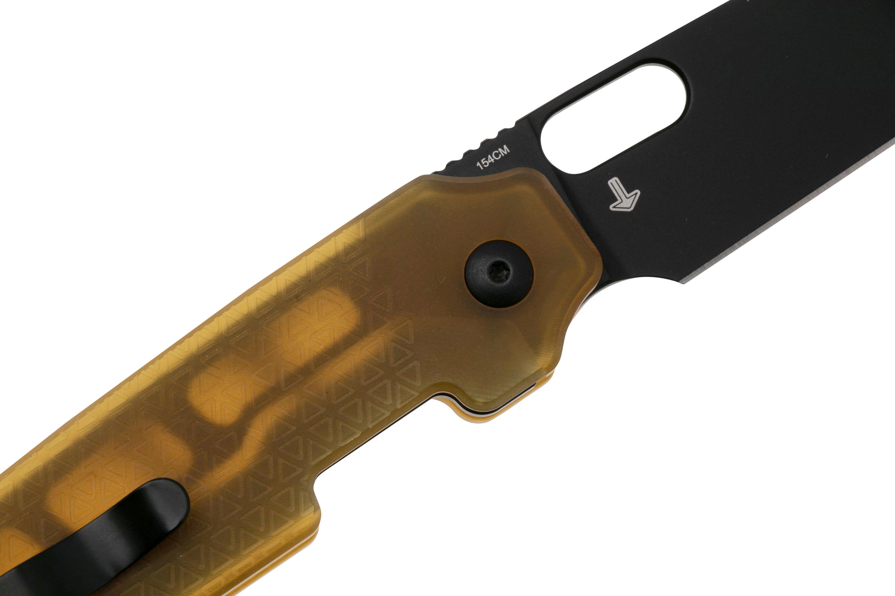 Kizer Vanguard Varatas V3637C1 Black 154CM, PEI Ultem, pocket knife ...