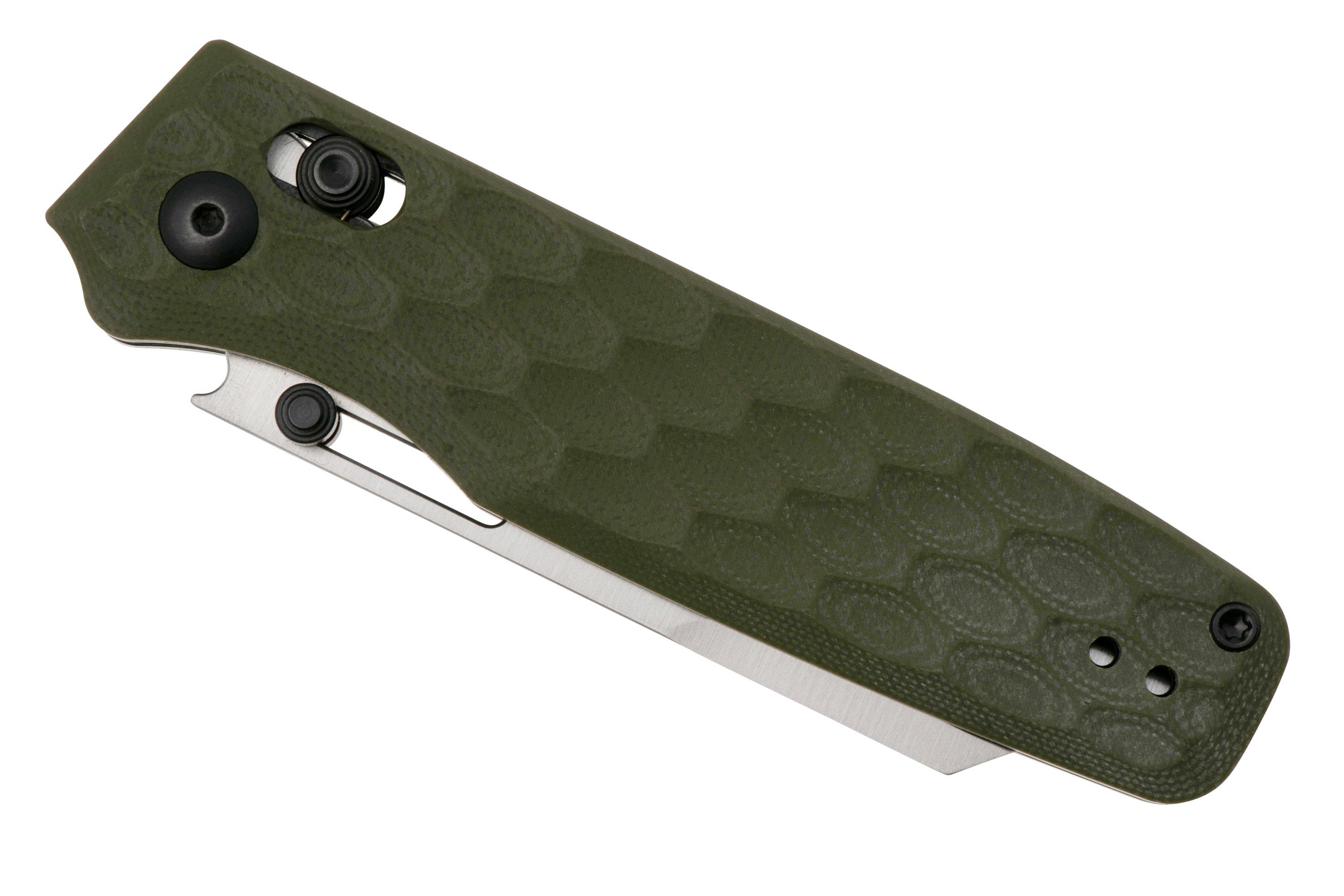 Kizer Vanguard Task V3641C3 Satin 154CM, Green G10, pocket knife, Nick ...