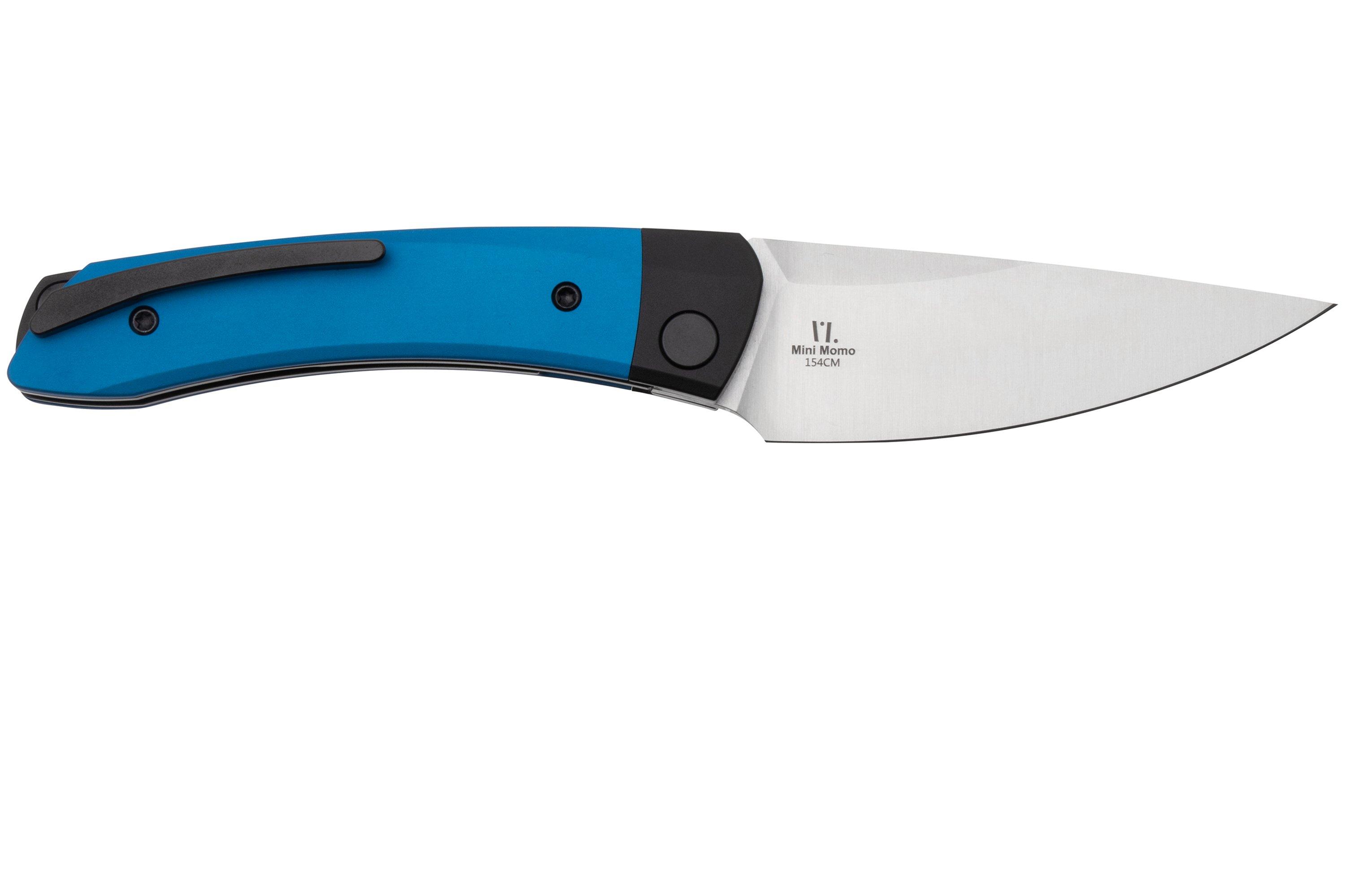Kizer Vanguard Mini Momo V3663C1 Satin 154CM, Blue Aluminium, pocket ...